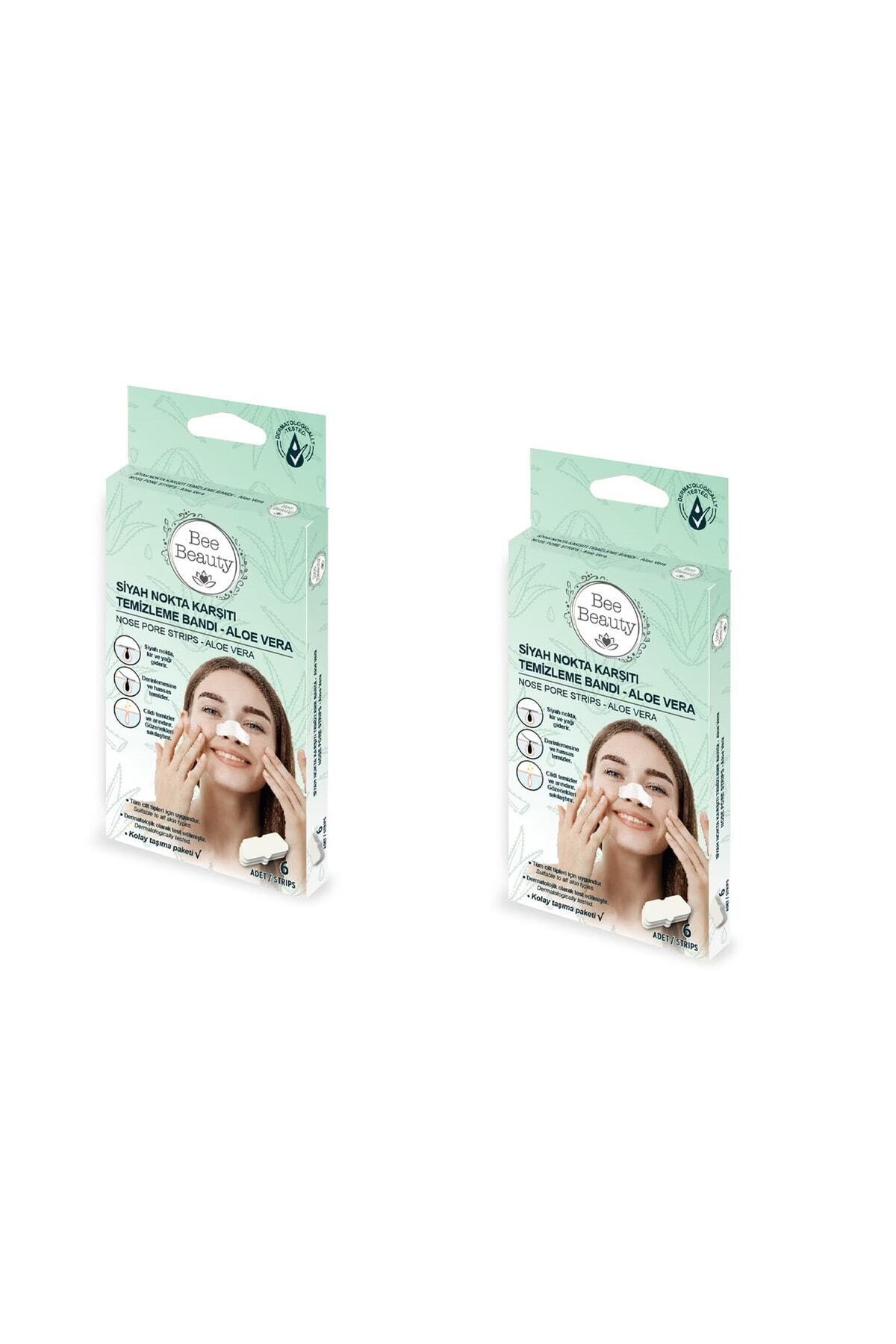 Bee Beauty Siyah Nokta Karşıtı Burun Temizleme Bandı - Aloe Vera 6'lı ...