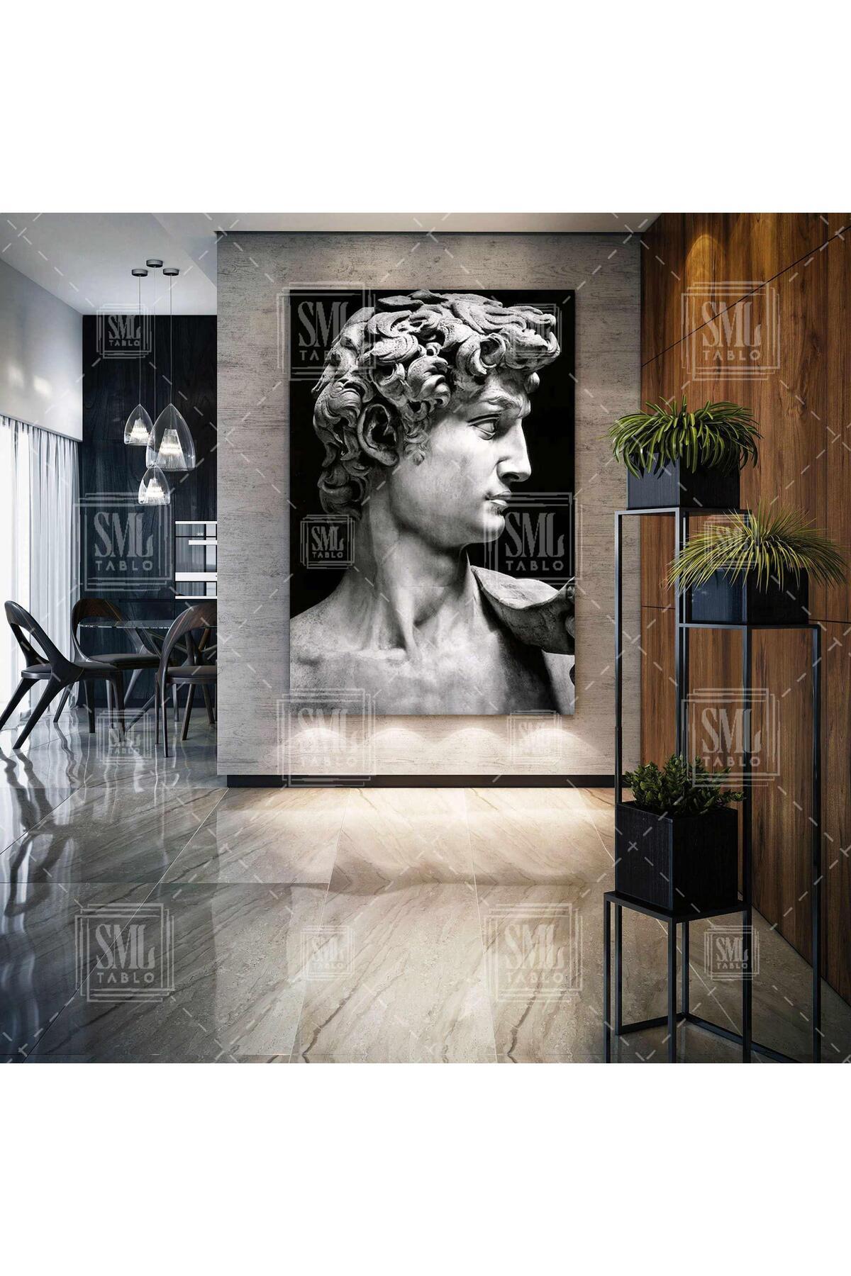 SML TABLO Michelangelo Davud Heykeli Kafası Davut David Statues Heykel ...