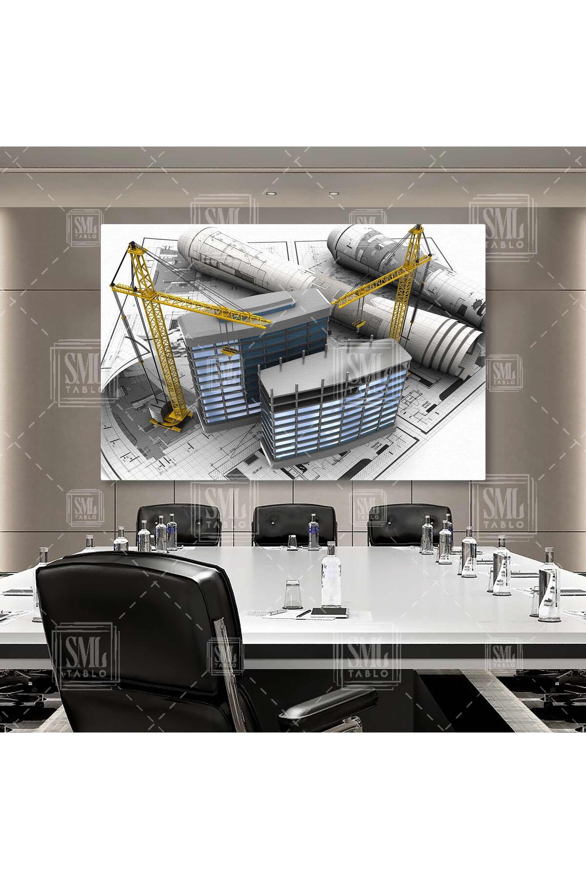 SML TABLO İnşaat Ofisi Building Şehir Bina Proje Yapı Denetim Dekor ...