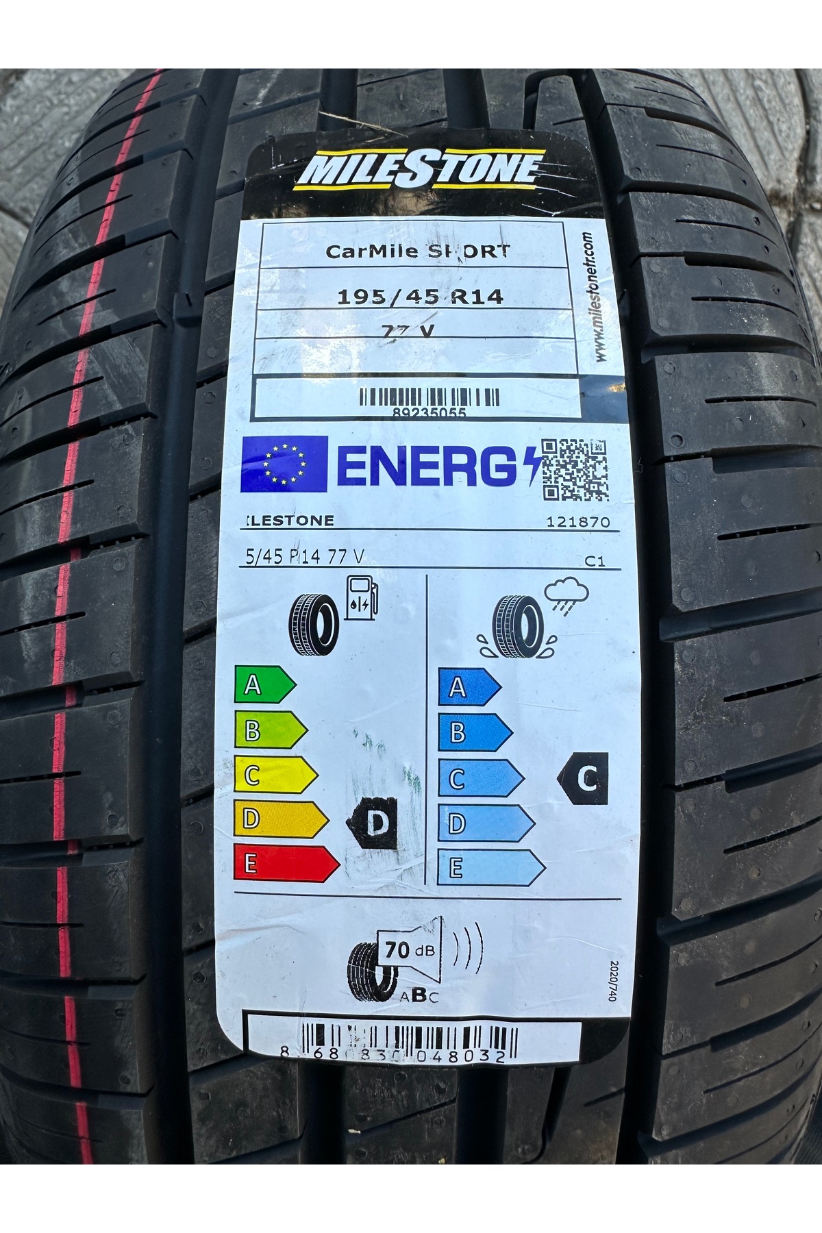 Milestone 195/45R14 77V CARMİLE SPORT MİLESTONE ADET FİYATIDIR DOT 2024 ...