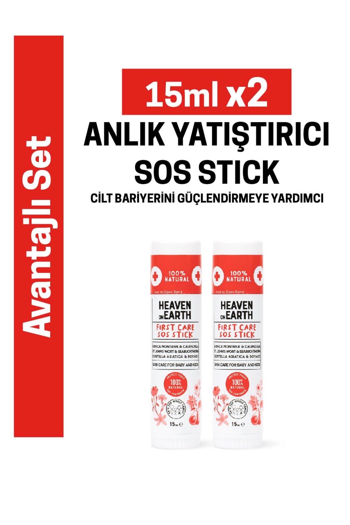 Heaven on Earth First Care Sos Stick 15 ml X2 %100 Doğal Organik ...