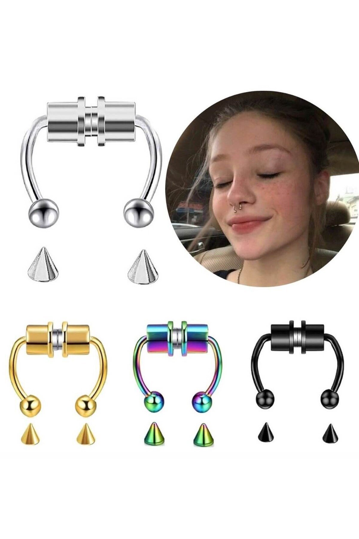 Genel Markalar Grandükkan Mıknatıslı Fake Septum Piercing Fiyatı ...