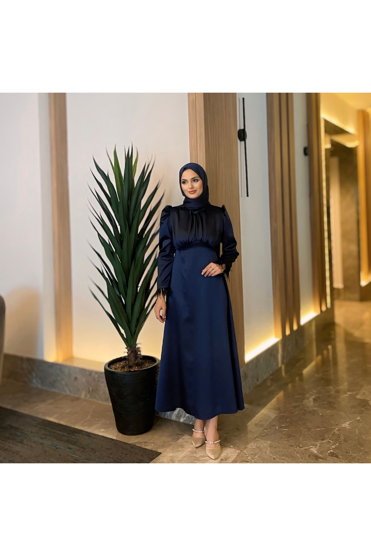 MOOLİSA Sare Abiye Lacivert Fiyatı, Yorumları - Trendyol