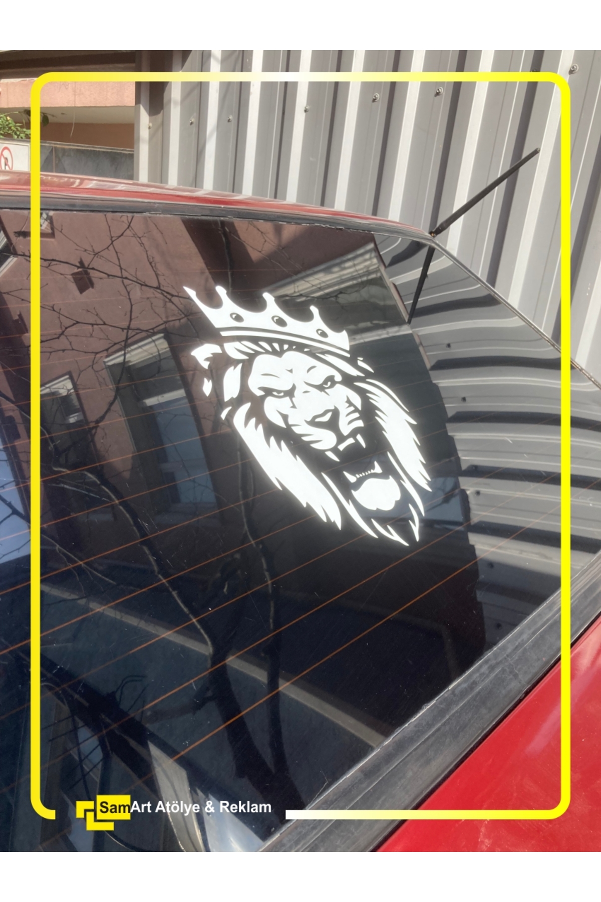 sticker ARABA STİCKER ETİKET - ASLAN KRAL TACI Fiyatı, Yorumları - Trendyol