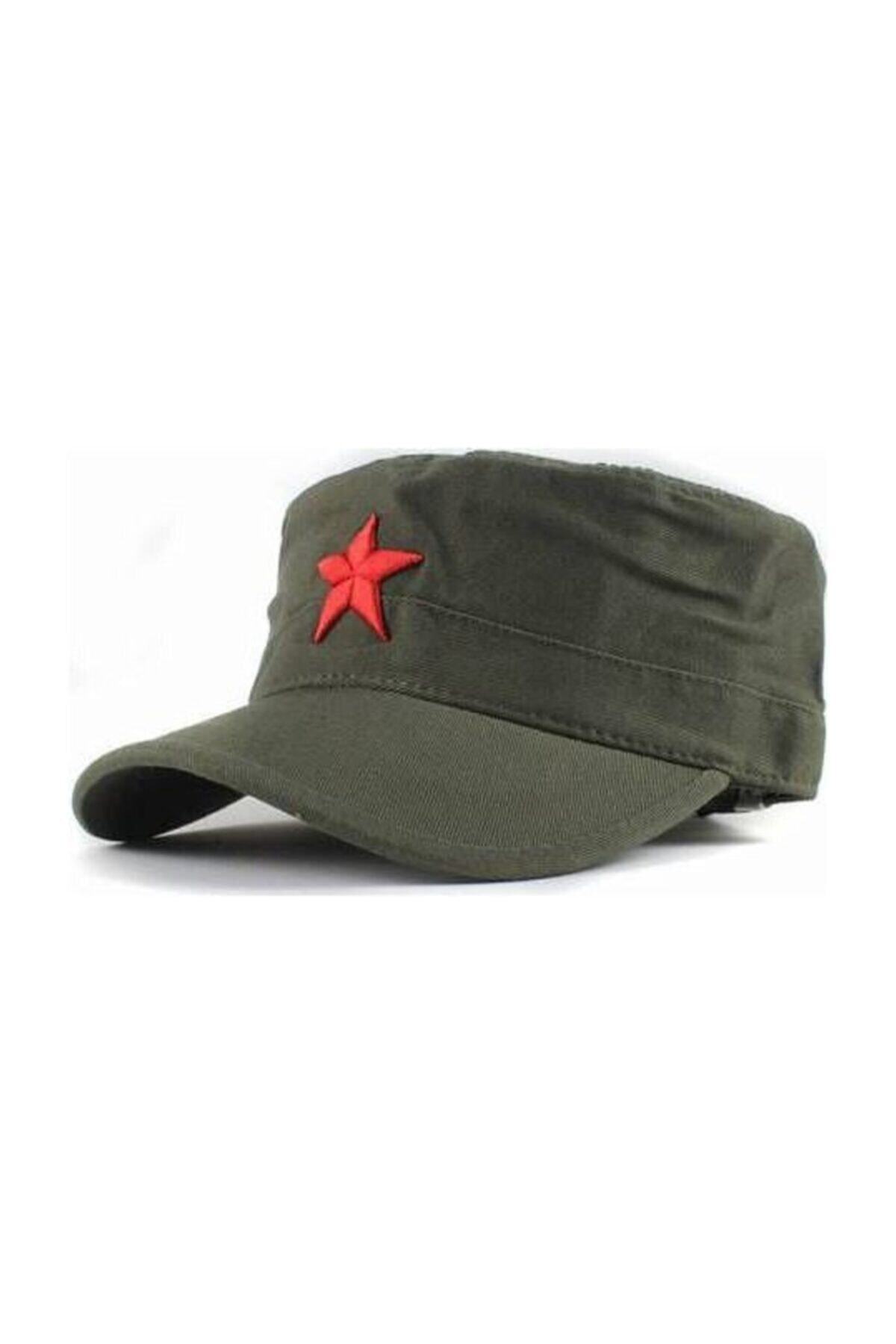 şapkadan Star Fidel Castro Che Guevara Hat Green Color- Trendyol