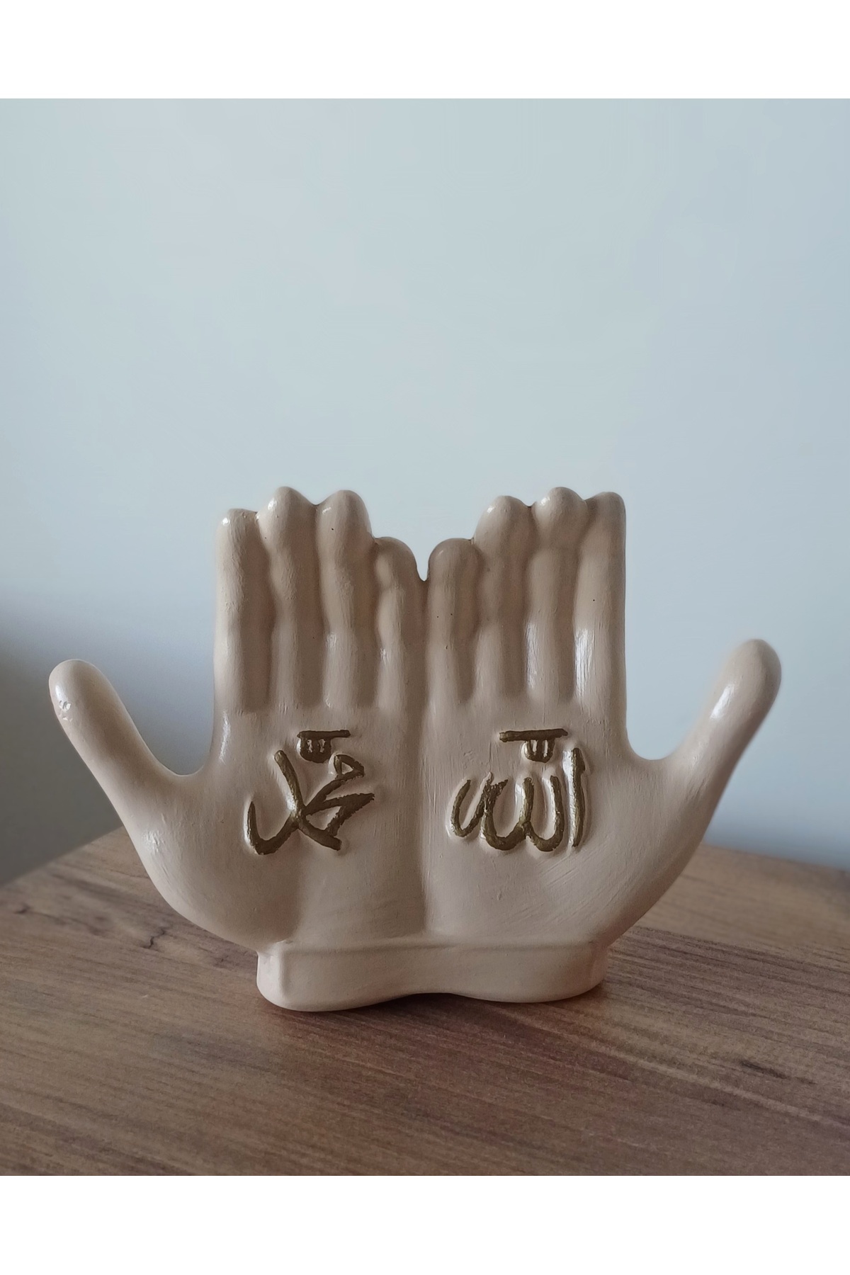 Mole Ceramic Allah ve Muhammed Yazılı Dua Eden El - Fiyatı, Yorumları