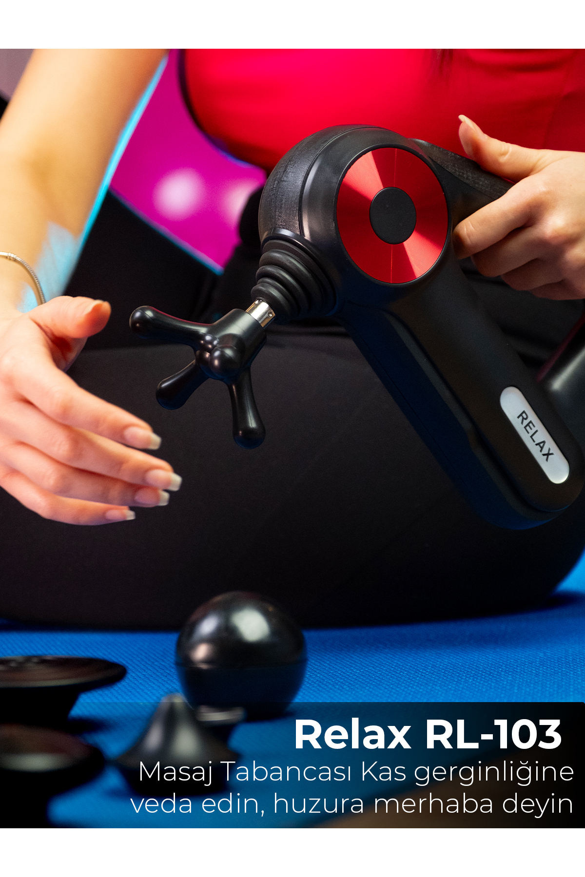 Relax 12 Başlıklı Vurmalı Masaj Aleti Spor Sonrası Titreşimli Masaj Tabancası - Fiyatı, Yorumları