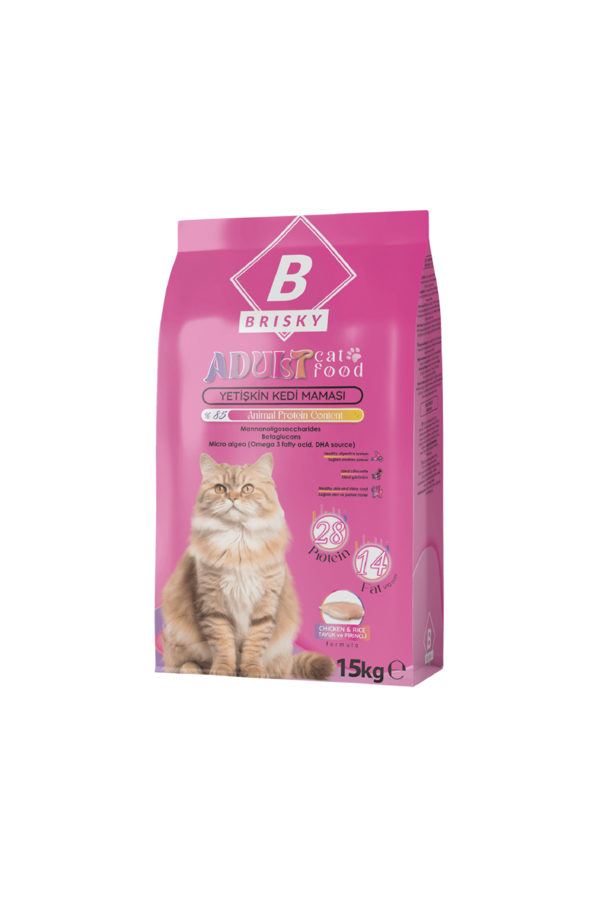 BRISKY YETİŞKİN TAVUK ETLİ KURU MAMA 15 kg - Fiyatı, Yorumları