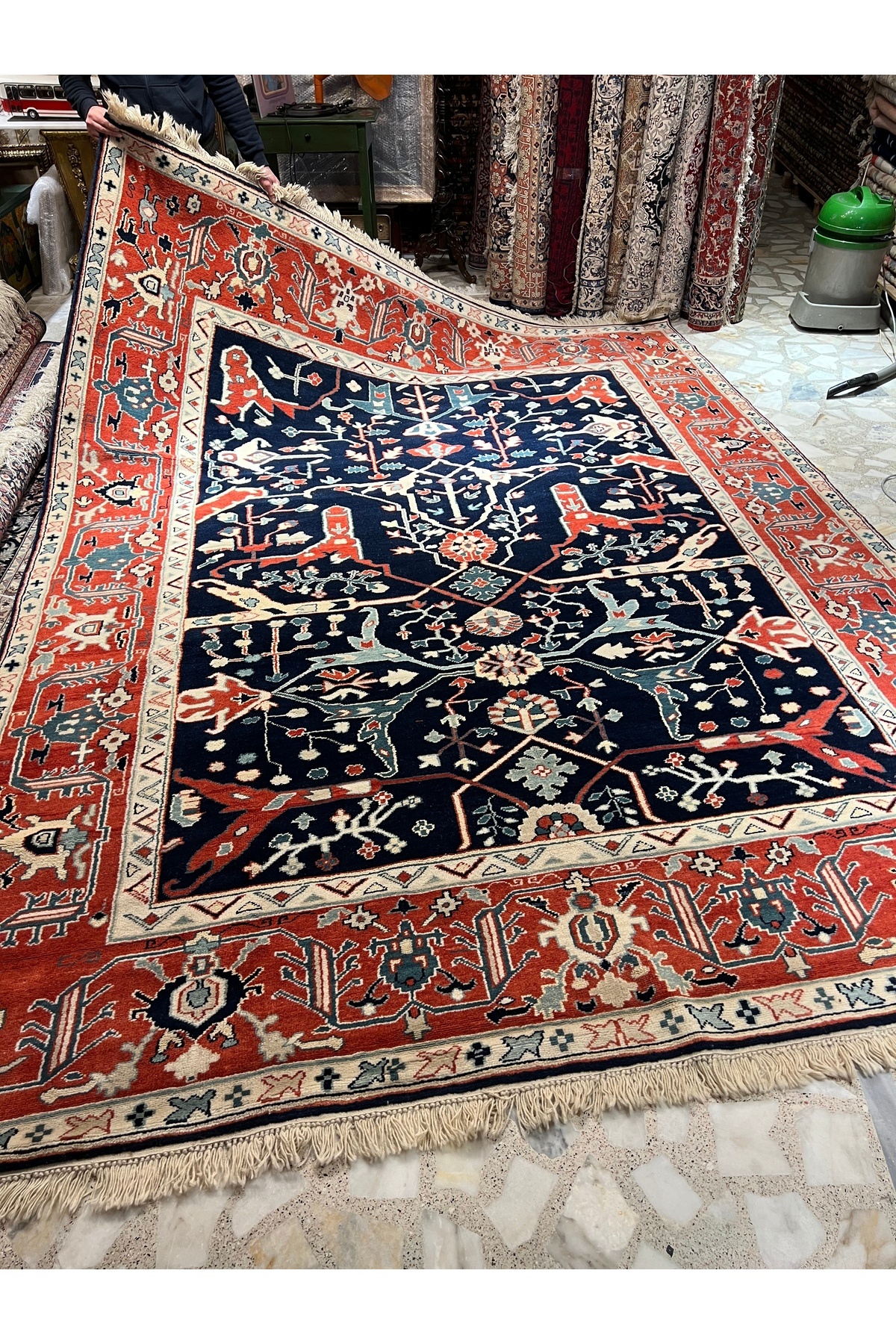 RD RAMAZAN DAĞ EL HALI SANATI El Dokuma Kula Halısı Yüne Yün Dokuma 9m2 ...