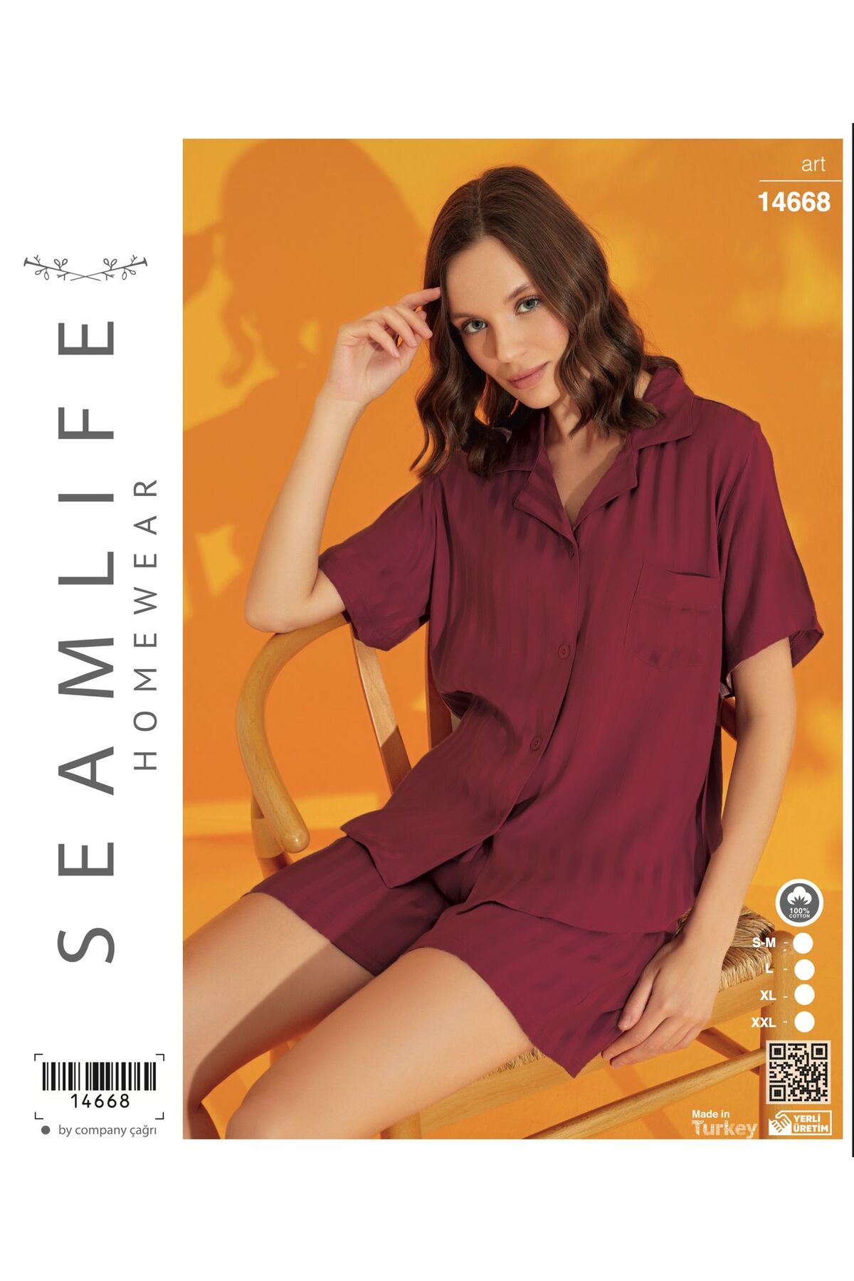 seamlife PAMUK SATEN DOKUMA GÖMLEK YAKA ŞORTLU PİJAMA TAKIMIFiyatı, Yorumları - Trendyol