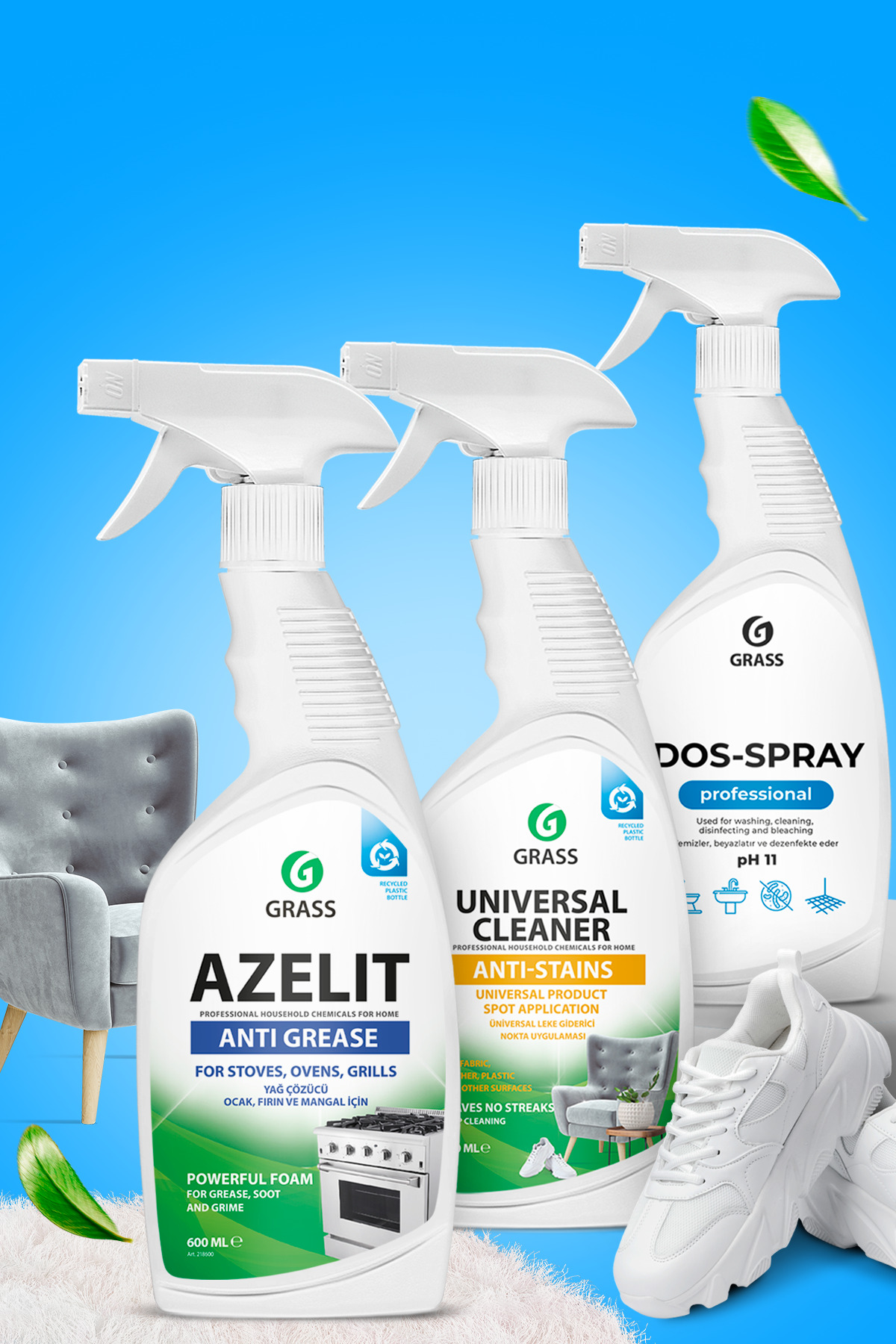 GRASS Temizlik Seti Azelit, Universal, Dos spray Fiyatı, Yorumları ...