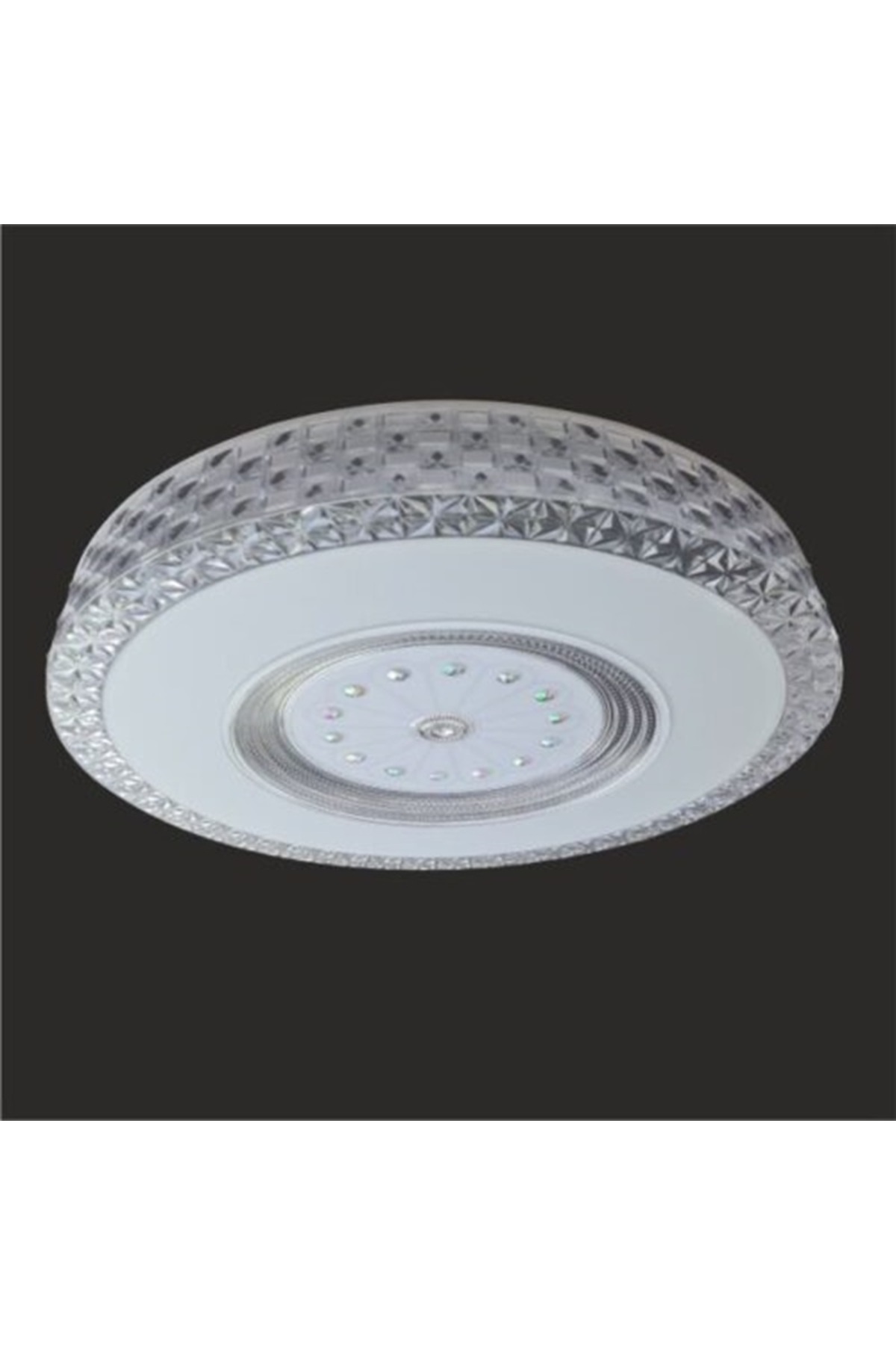 LEDAY Beyaz Sırma Yüksek Işık 45wDesenli Armatür Şık Dekoratif Ürün ...