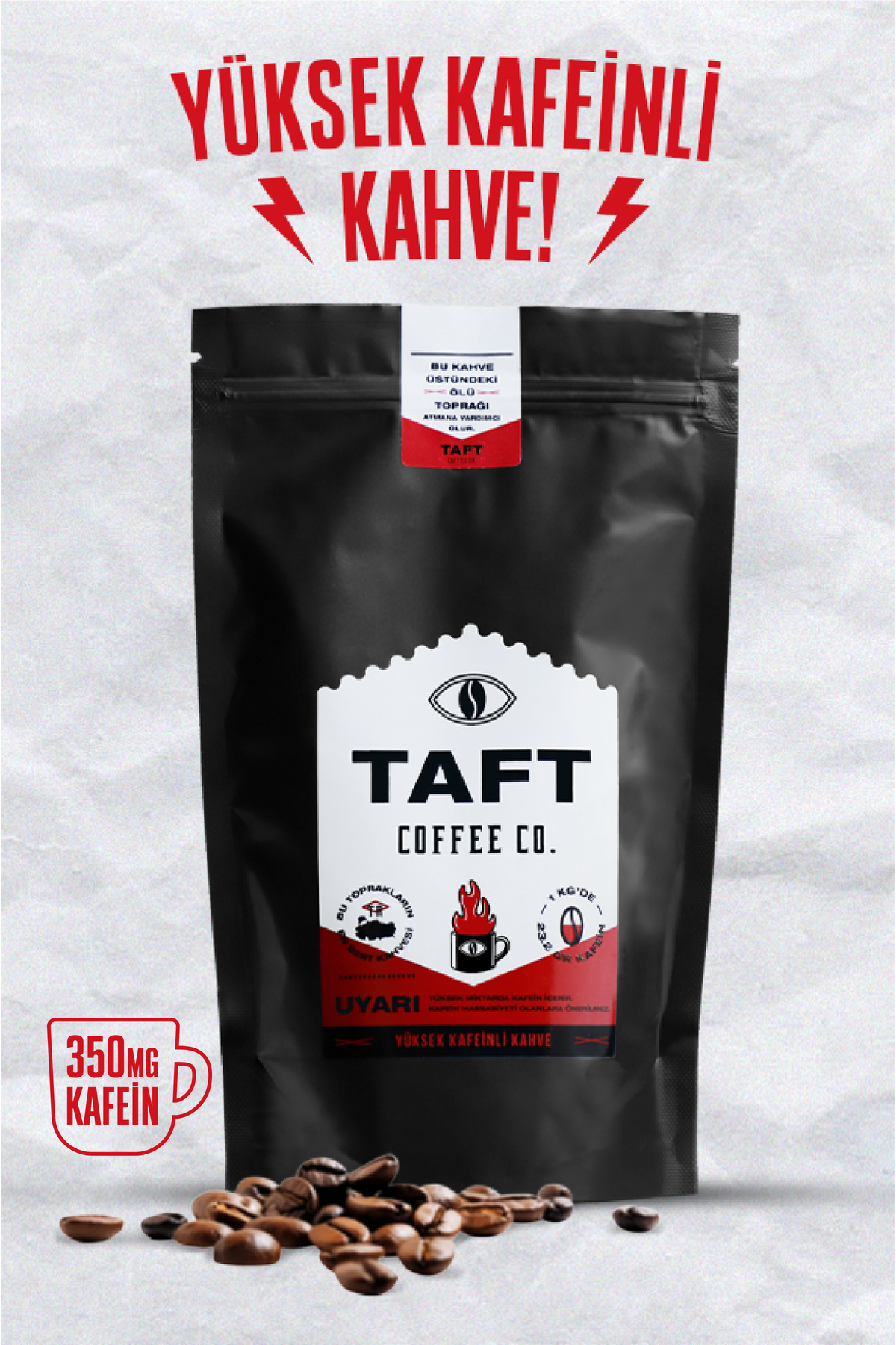 TAFT Coffee Co. Taft Yüksek Kafeinli Çekirdek Kahve 250gr. - Fiyatı ...