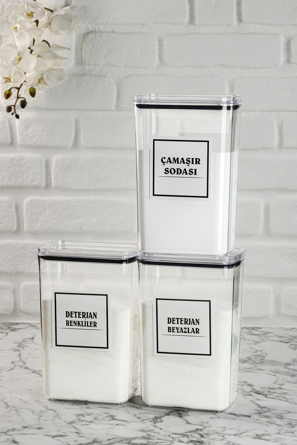 kalitebudur34 Deterjan Kutusu/vakum Kapaklı Banyo Düzenleyici Saklama ...