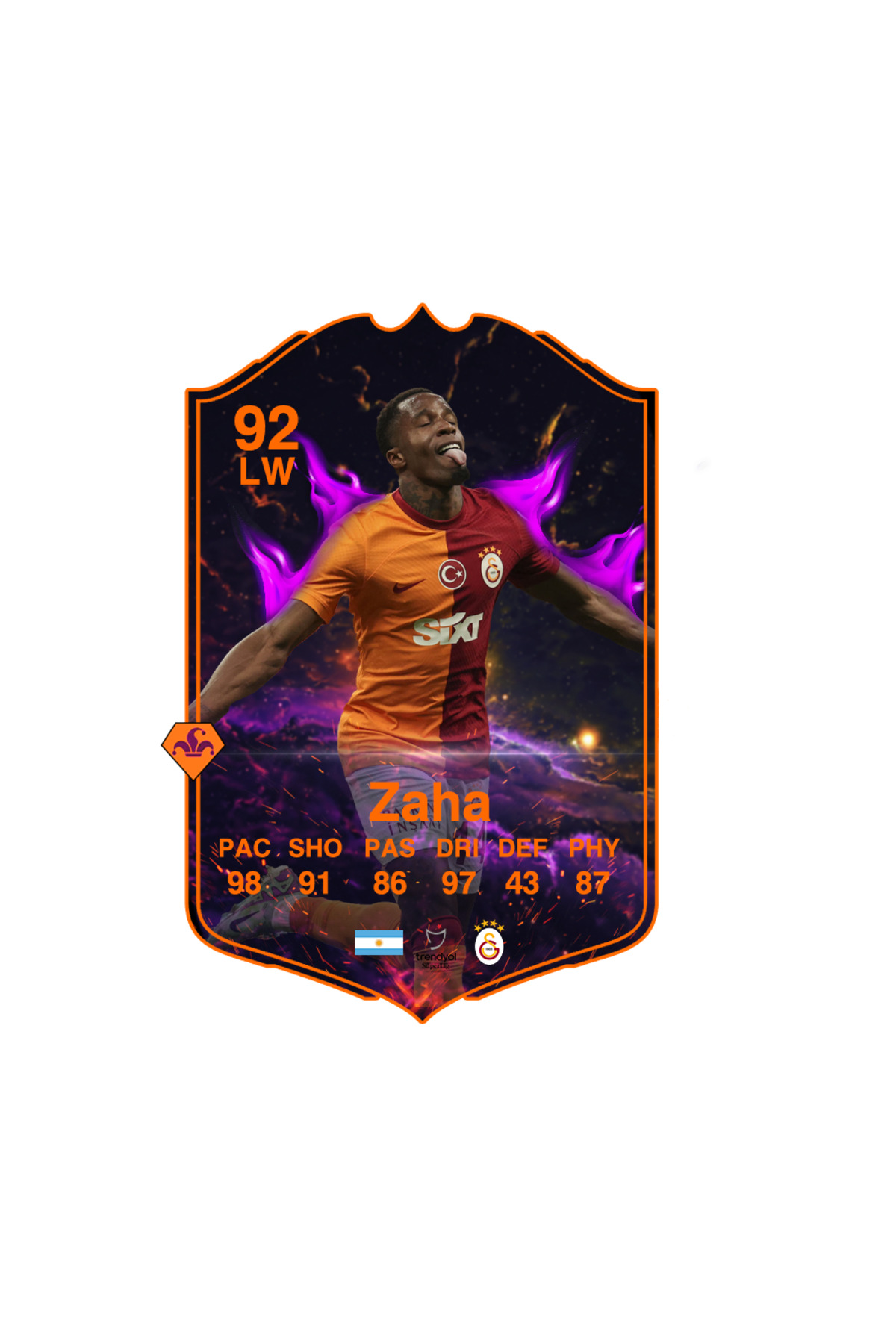 BERKANTTP Zaha Fut Card Taraftar Özel Tasarım - Fiyatı, Yorumları