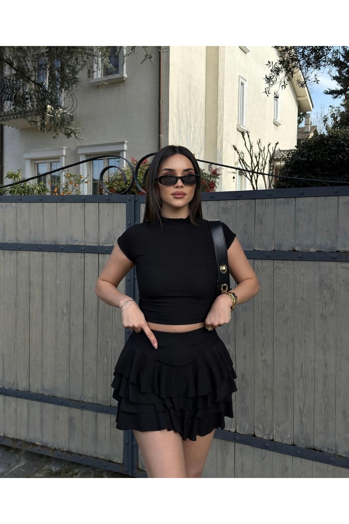 The Moda Mykonos Içi Şortlu Mini Etek - Siyah Fiyatı, Yorumları - Trendyol