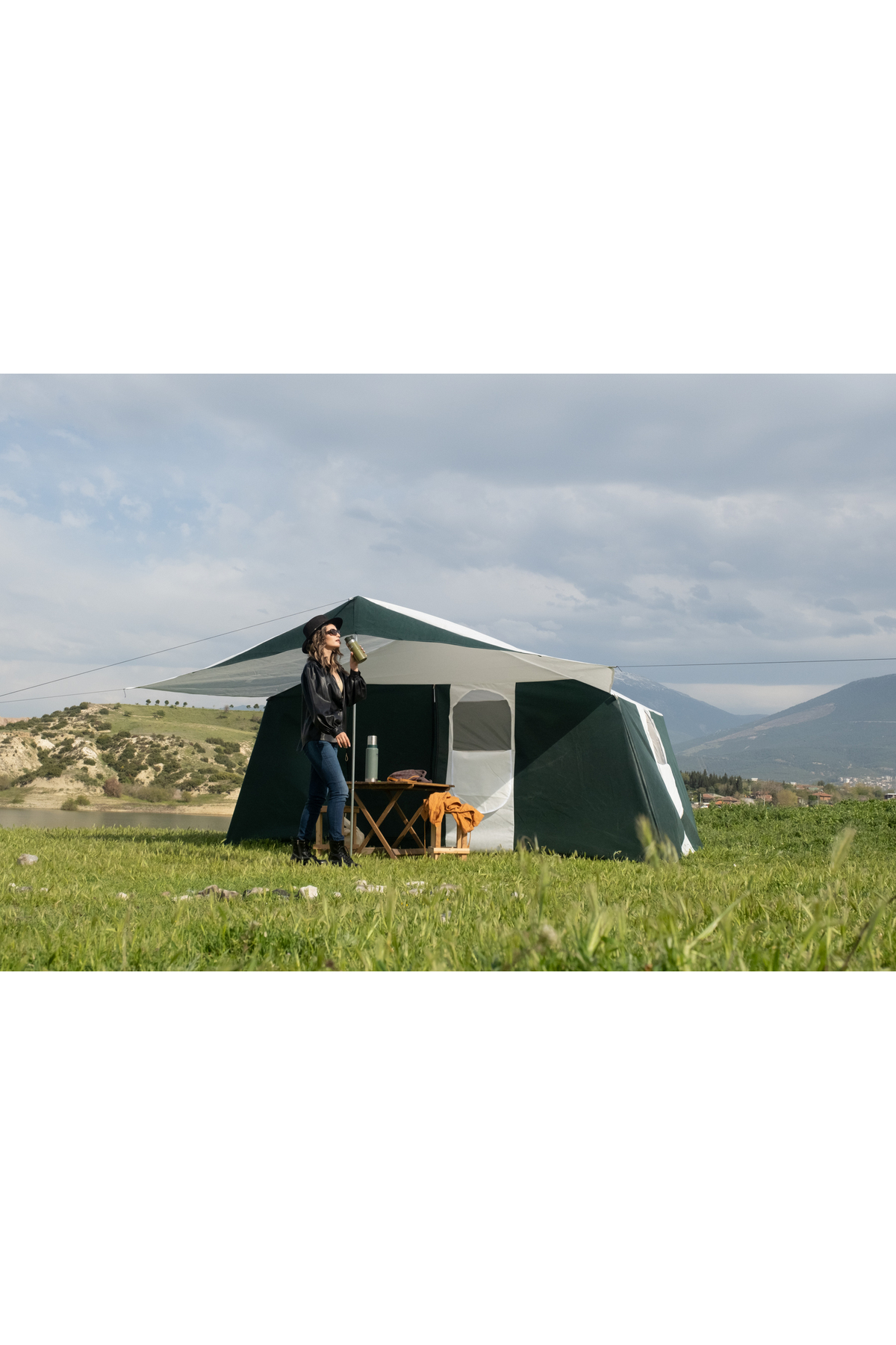 Tunç Çadır İki Oda Bir Salon Mutfaklı Kamp Orman Şantiye Dagcı 8 ...