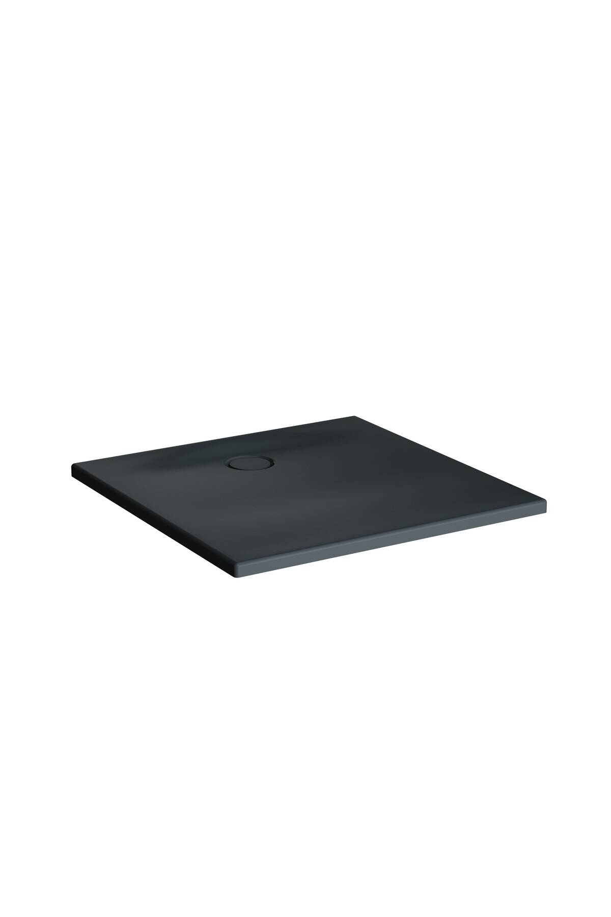 VitrA Leaf 65140001868 Duş Teknesi, Flat, 90x90x4 Cm, Dokulu Antrasit ...