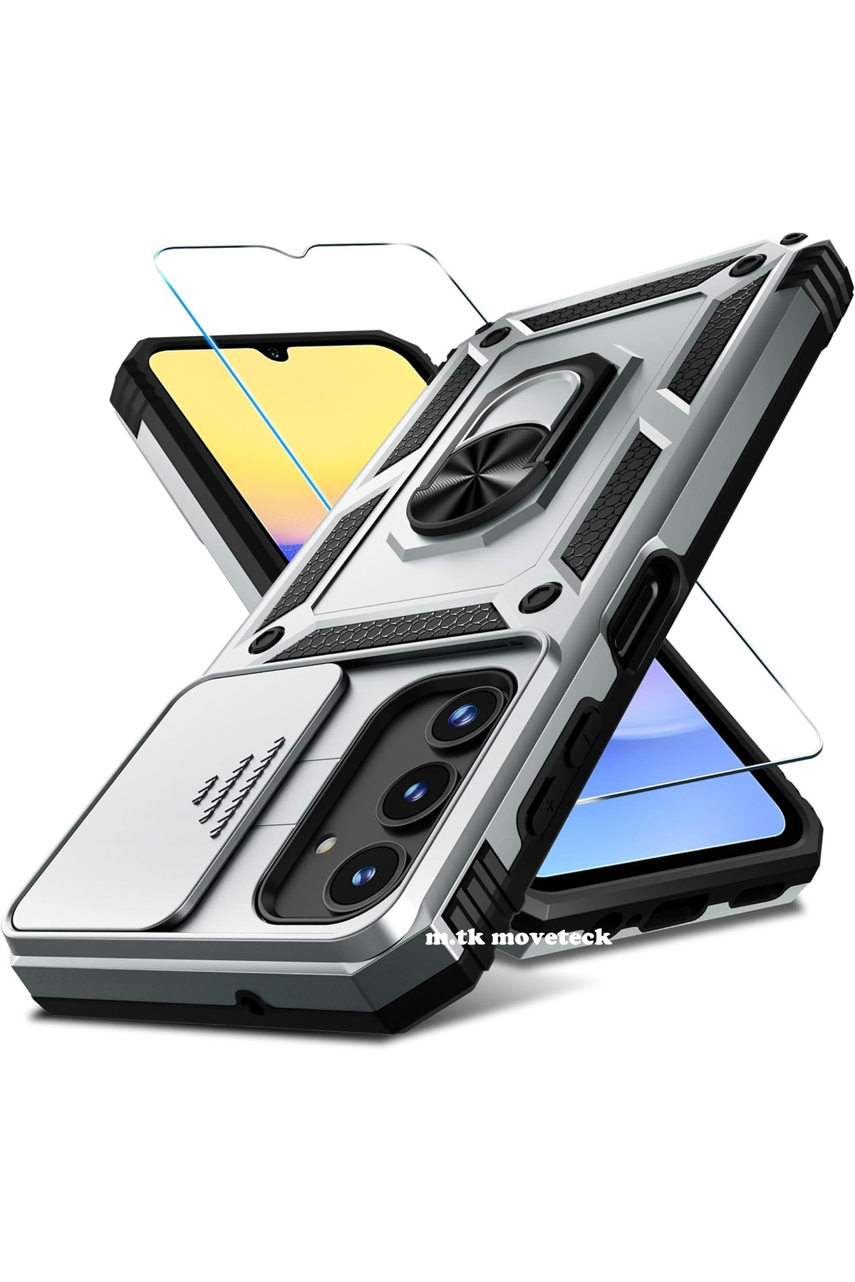 m.tk moveteck Samsung Galaxy A55 Kılıf Kamera Korumalı Sürgülü Yüzüklü ...