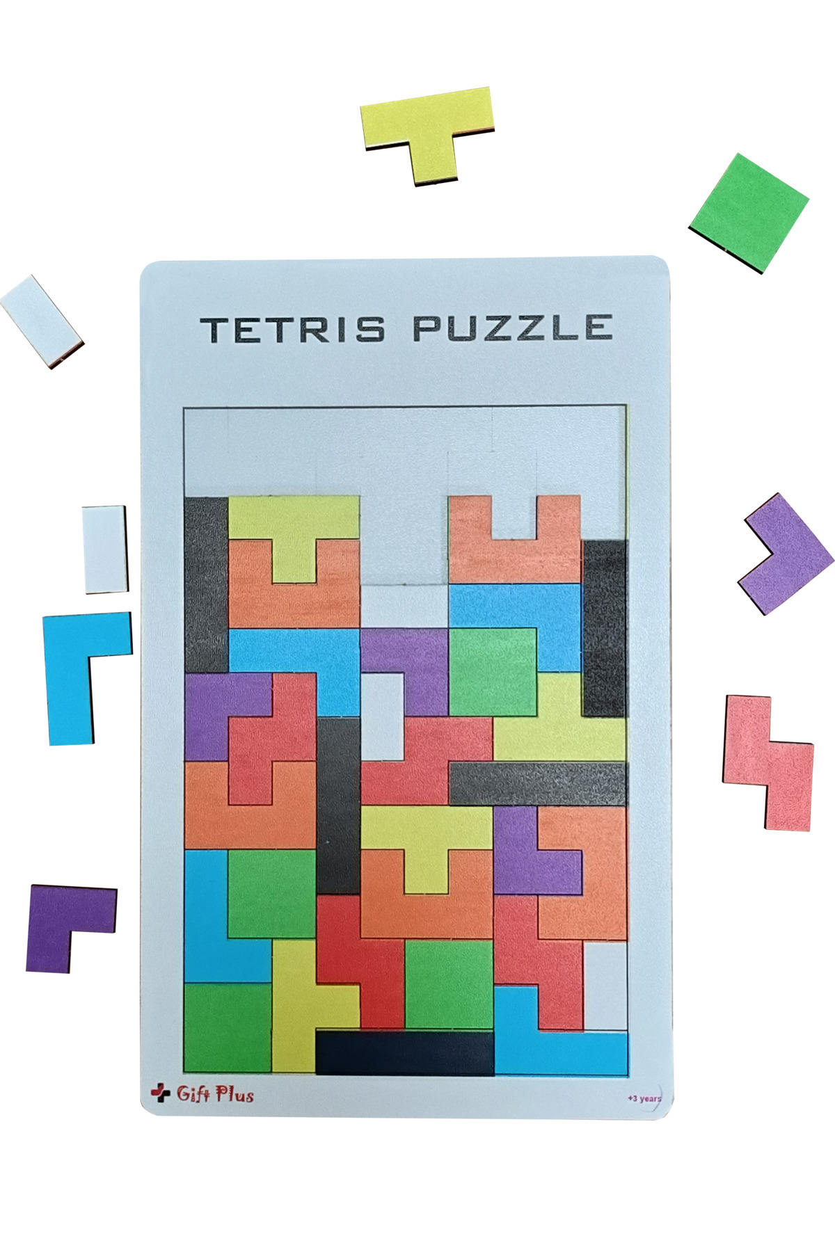 gift plus Wooden Tetris Block Puzzle Jigsaw Educational Toy- Trendyol