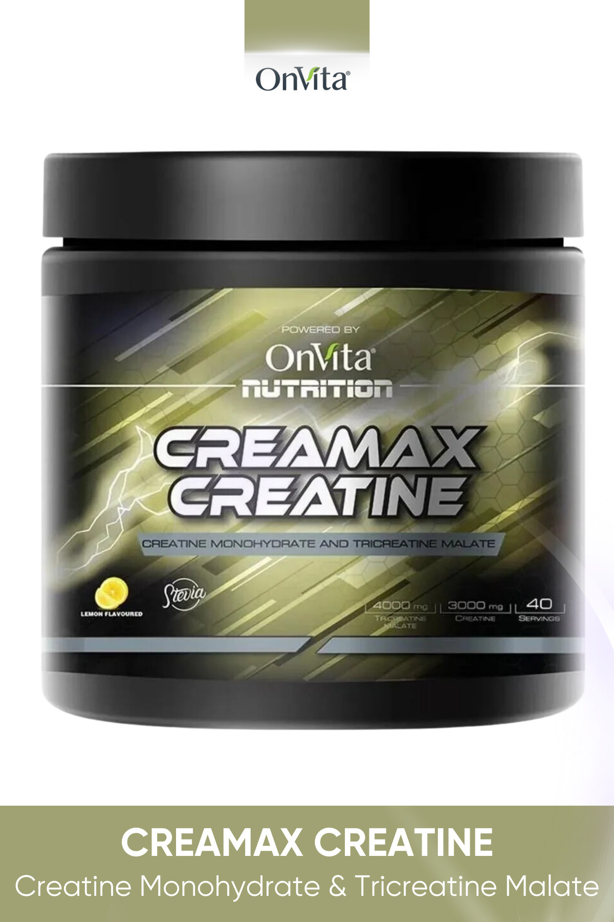 Onvita Nutrition Creamax Creatine Monohydrate And Tricreatine Malate ...