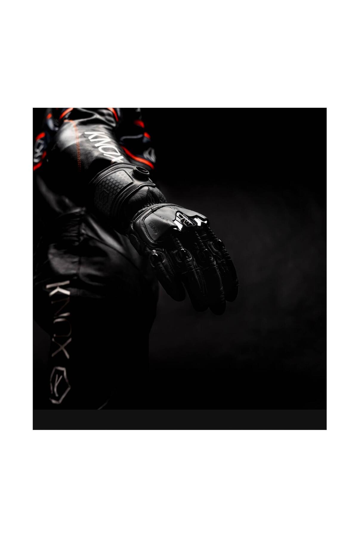 Knox Handroid (MK5) Korumalı Deri Motosiklet Eldiveni Siyah - Fiyatı ...
