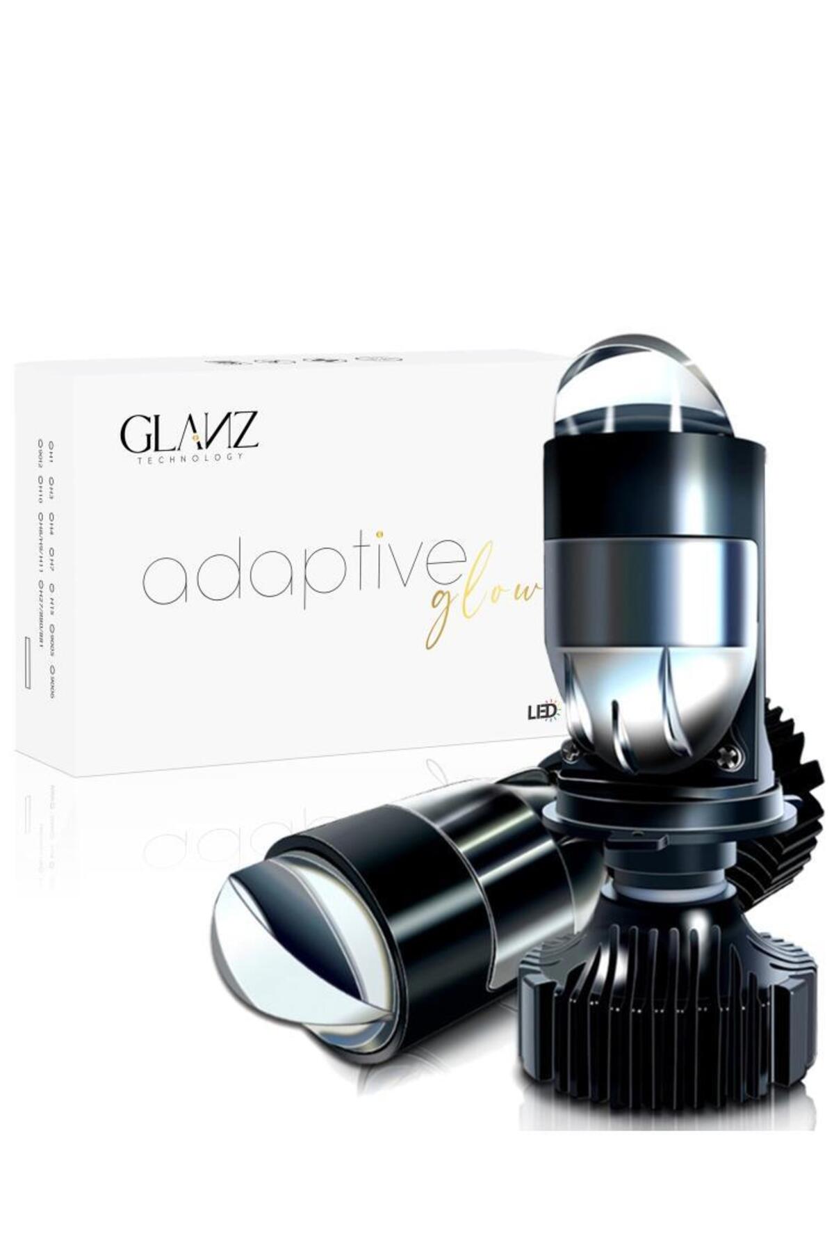 Glanz H4 Bi-LED Projektör Adaptive Glow Led Xenon Beyaz Uzun Kısa Far ...