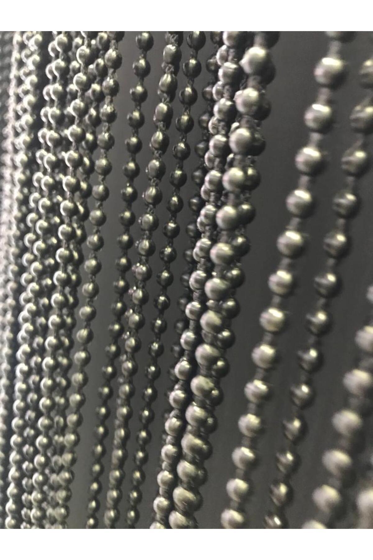 özdeğer home 90x210siyah 1cm Aralık Zincir Perde Ahşap Kapı Perdesi ...