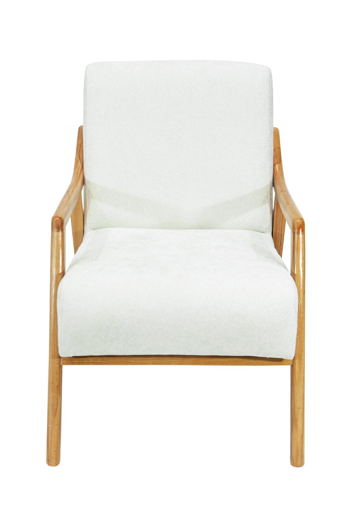 Zem Favela Bohem Ahşap Ayaklı Beyaz Teddy Kumaş Berjer V01 Fiyatı ...