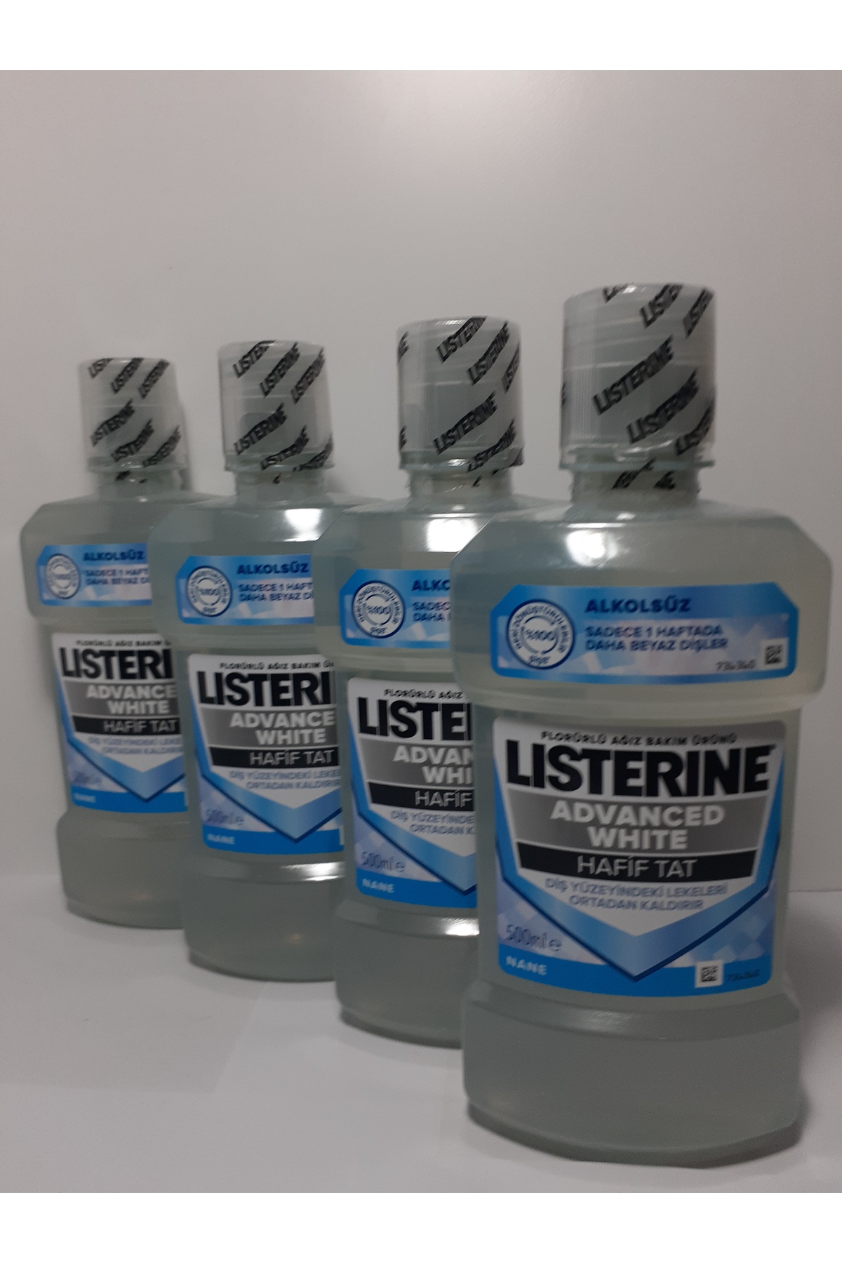 Listerine LİSTERİNE ADVANCED WHİTE HAFİF TAT 500 ML X 4 ADET Fiyatı, Yorumları - Trendyol
