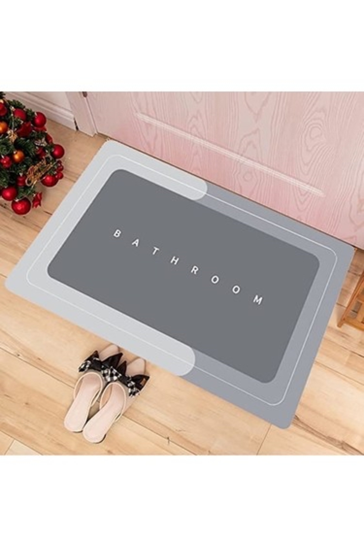 COCOSH BUTİK Sihirli Süper Su Emici Kaymaz Tabanlı Kare Paspas- Banyo ...