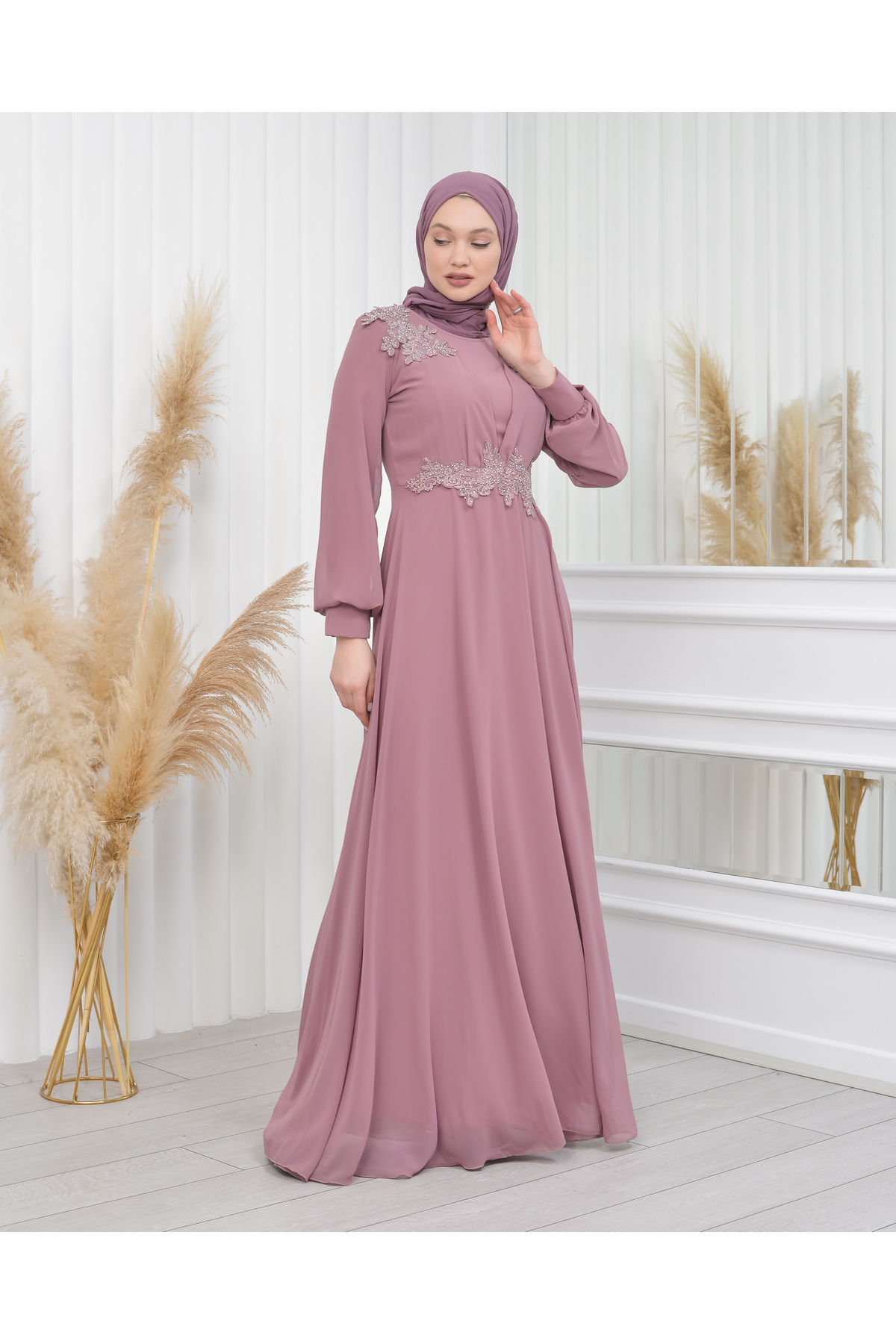 poplinmoda KOPYA - Güpürlü Şifon Abiye-cavide Model Fiyatı, Yorumları ...