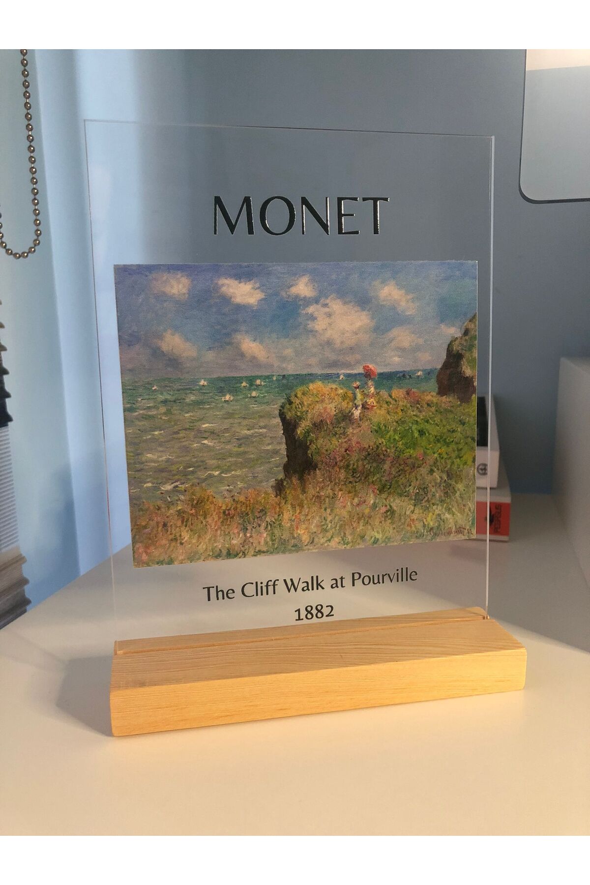 That Moment Monet The Cliff Walk Tablo, Monet Poster, Arkadaşa Hediye ...