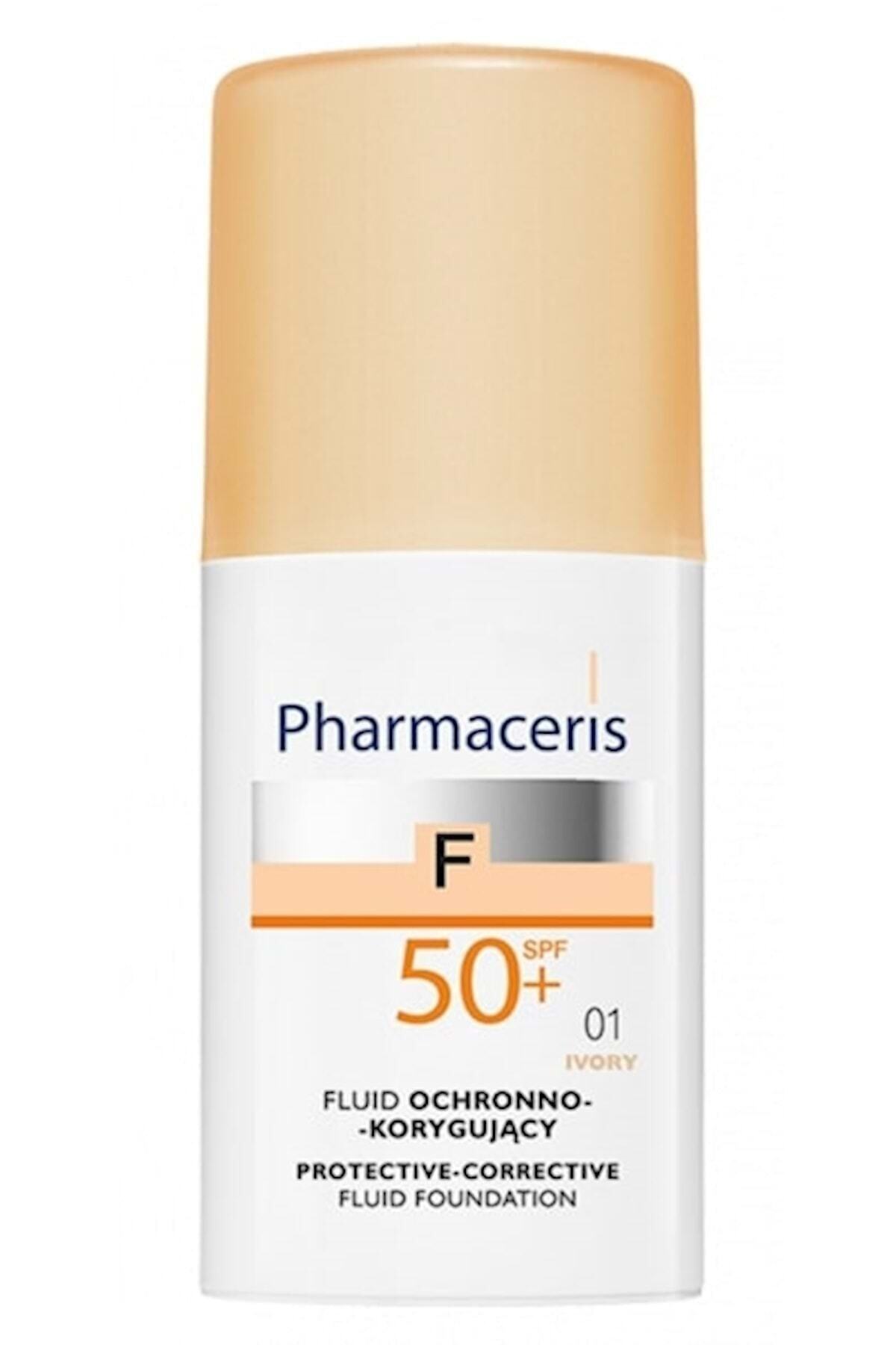 Pharmaceris SPF 50 IVORY PROTECTİVE SKİN BRİGHTENİNG CORRECTİVE FOUNDATİON FLUİDE 50 ML PSSN1718 ...