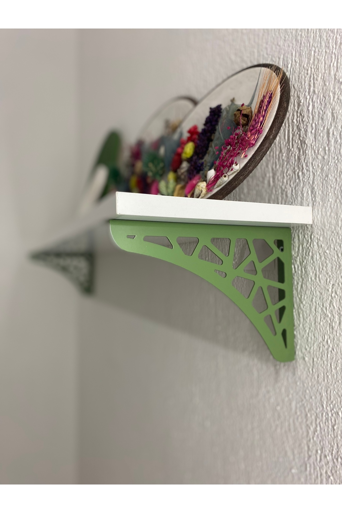 INTELART Demir Raf Altı Metal L Ayak (1 Adet) Raf Altı Raf Tutucu Lazer ...