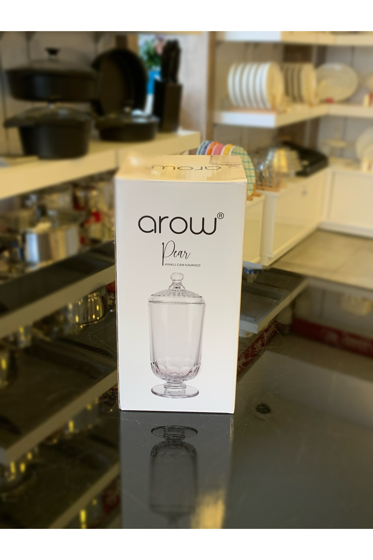 AROW Cam Kavanoz Ayaklı Pear Tr-4196 - Fiyatı, Yorumları