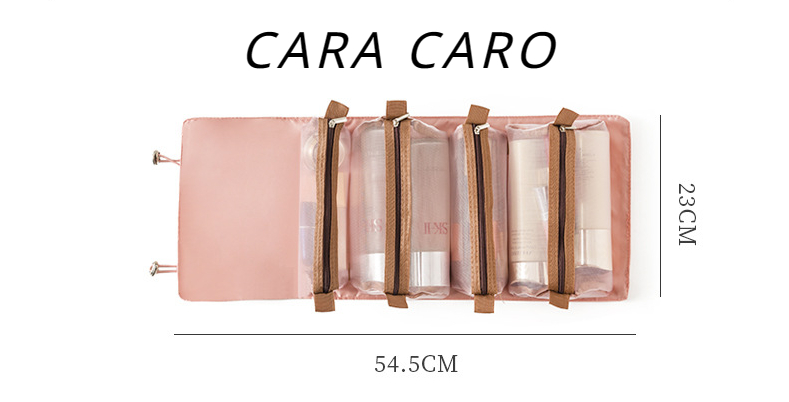 CARA CARO 4'ü 1 Arada Bölmeli Katlanabilir Makyaj Çantası kadın Çok ...