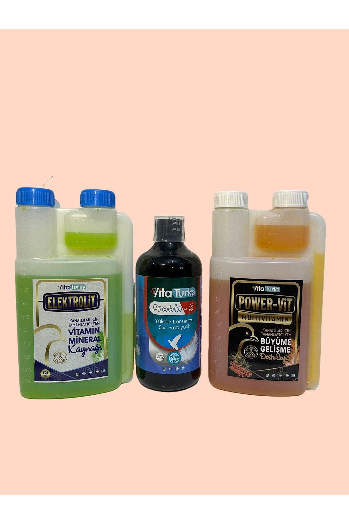 MALATYAYEM Vita Turka Süper 3 Lü - Power Vit-Elektrolit-Probio S 500 Ml ...
