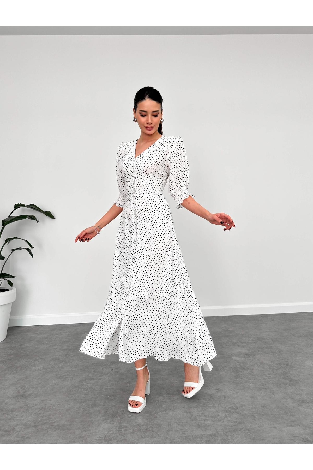 ESRAHELVACI Beyaz Puana Bel Gipeli Eibise - Fiyatı, Yorumları