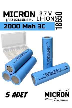 🔋 18650 Lityum Pil Al, Gücünü Hissset!