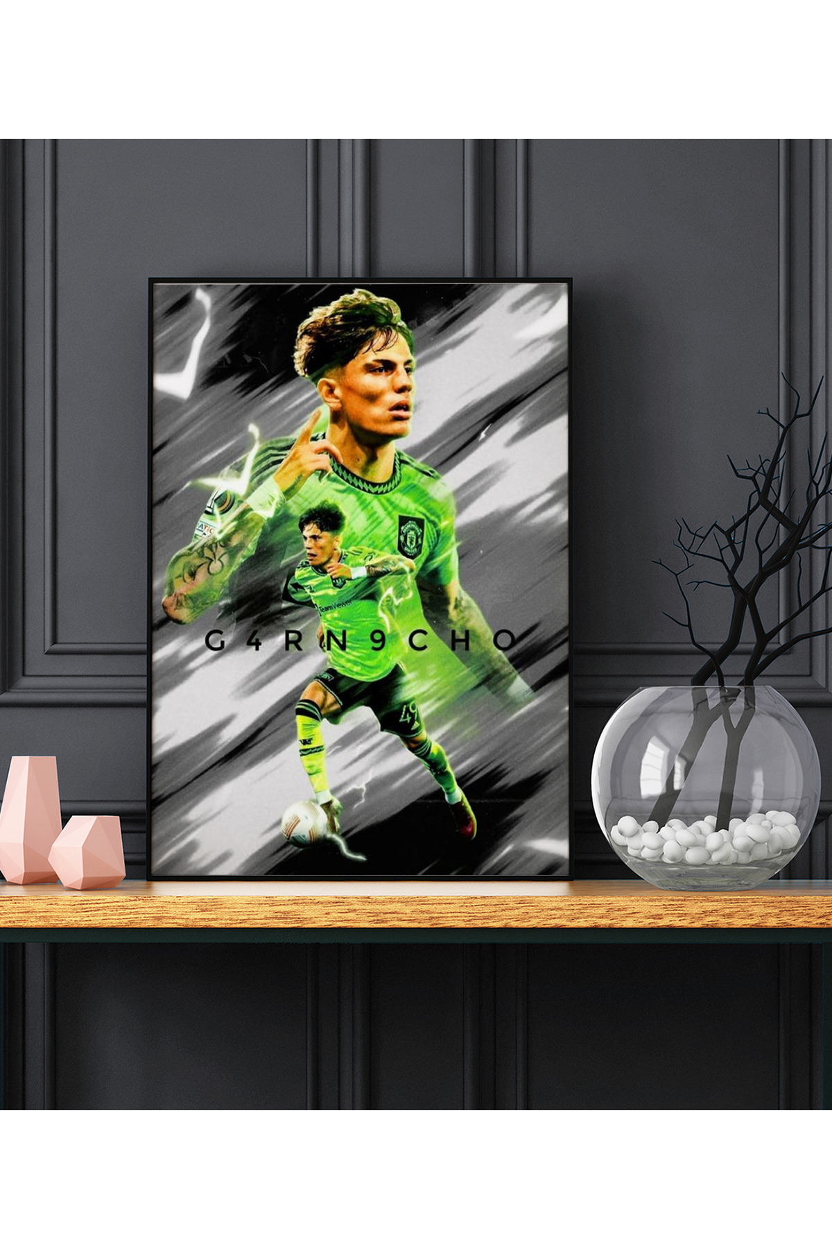 MS MustafaSunan Alejandro Garnacho Futbolcu Poster Çerçevesiz duvar ...