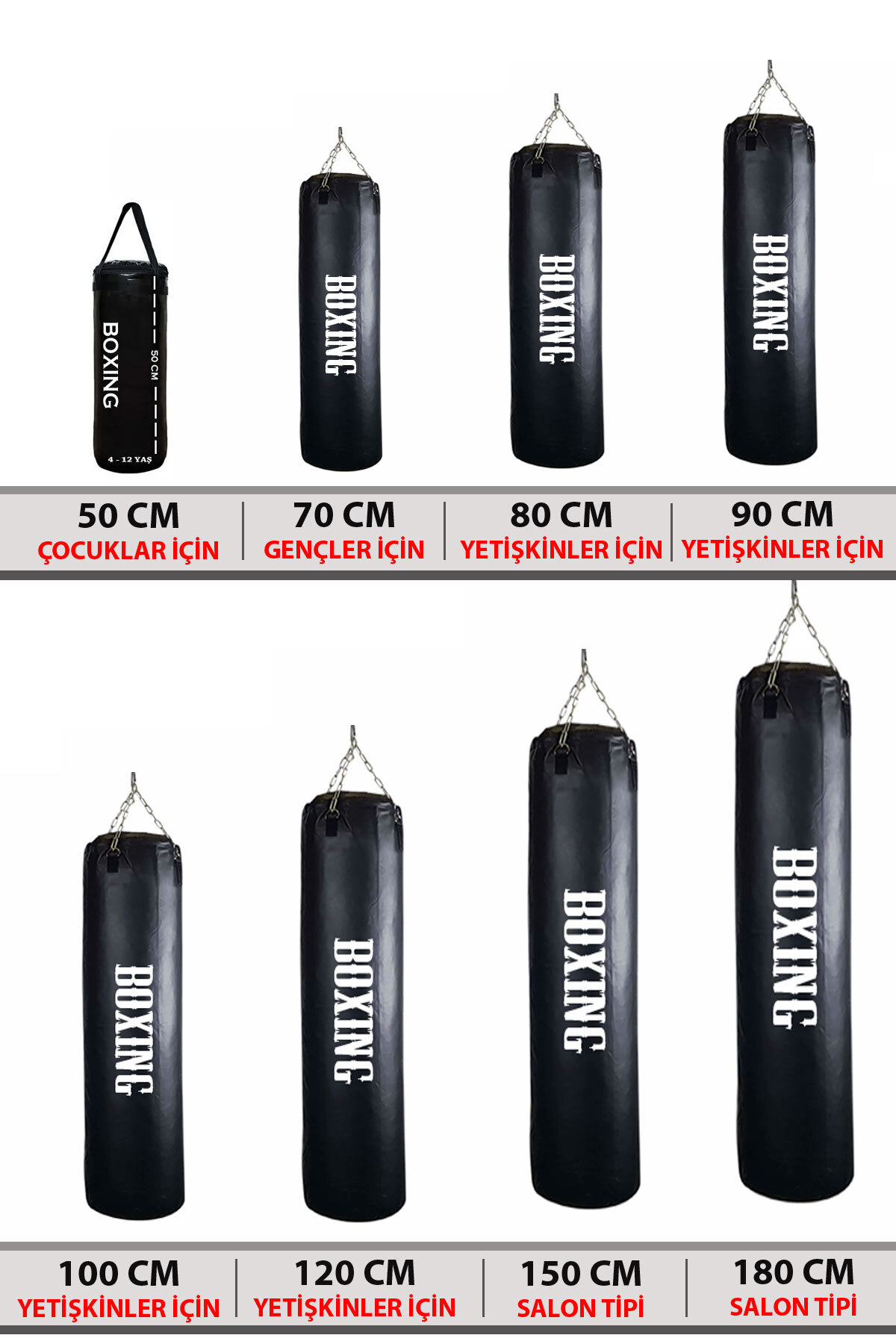 Spor Byfit Yırtılmaz Siyah Deluxe Boxing Boks Torbası - Fiyatı, Yorumları