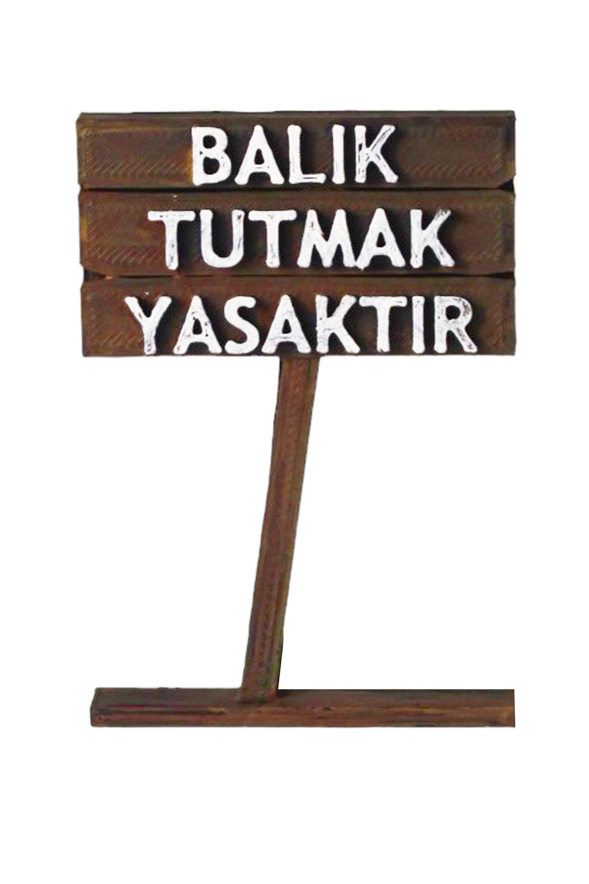 Patush Balık Tutmak Yasaktır Tabelası,Akvaryum Süs Eşyası, Dekoru ...