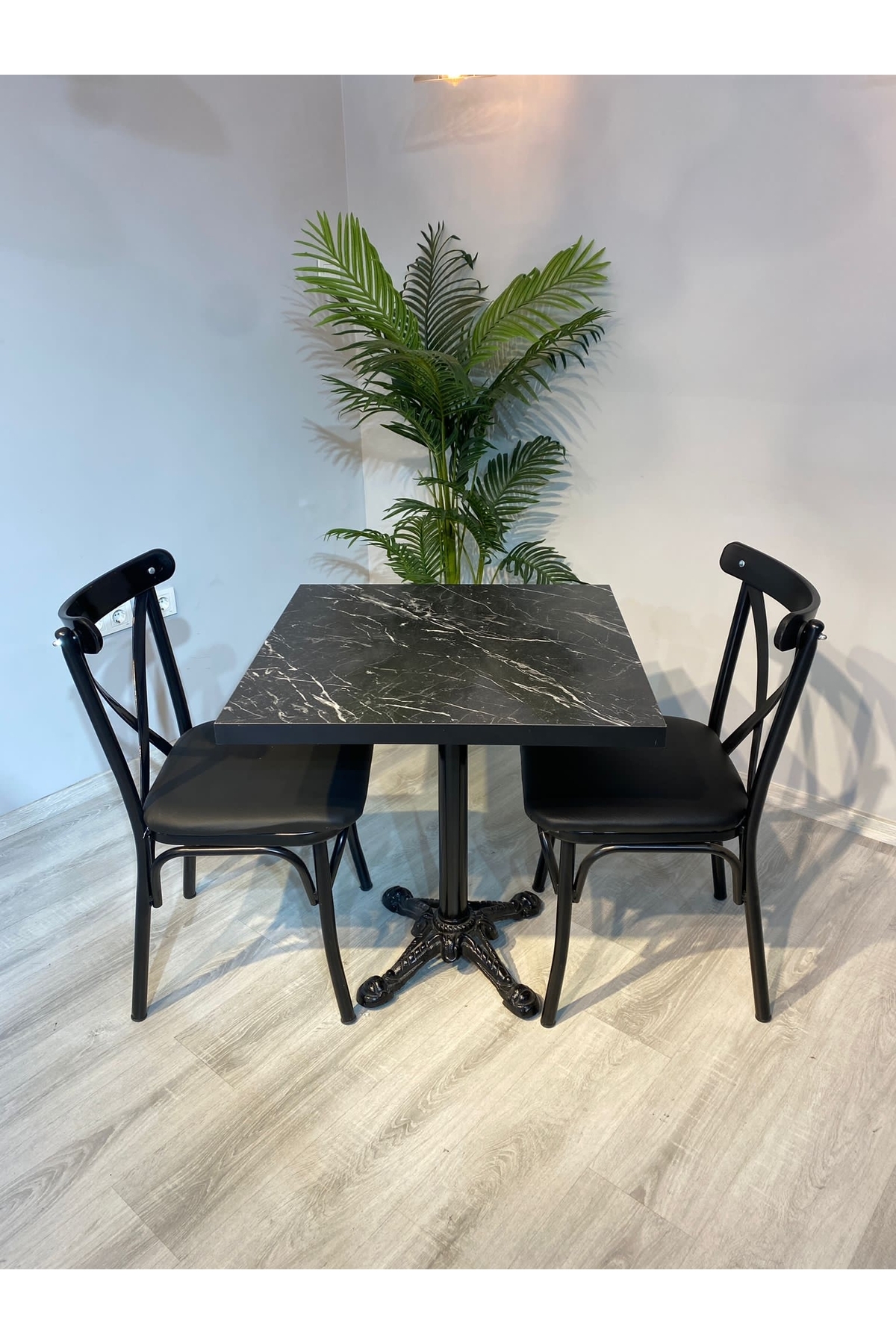 Resa mobilya design Cafe Masa Sandalye Takımı 70x70 Mdf Masa Thonet ...