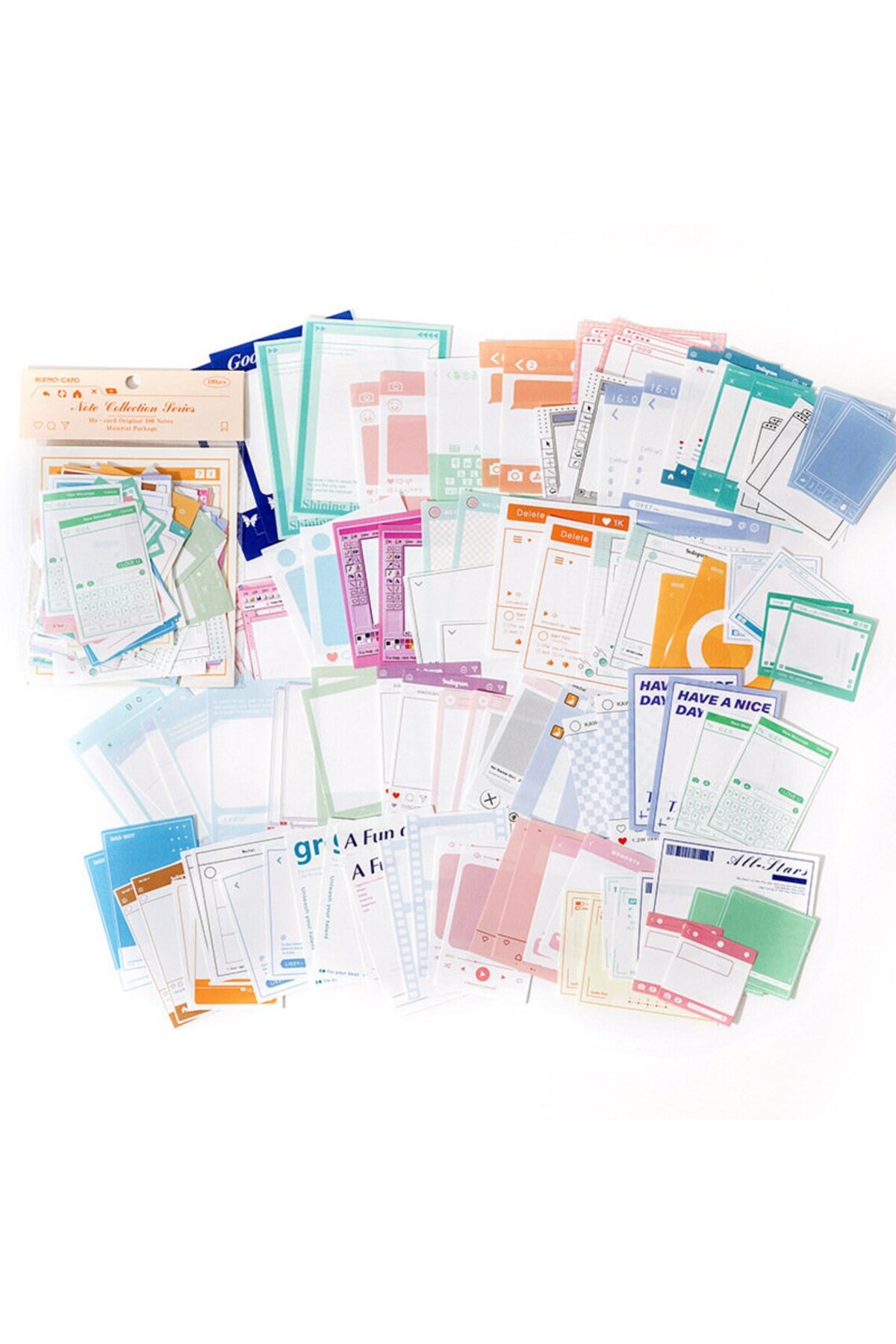 SF SCRAPBOOK KIRTASİYE Scrapbook 50 Parça Vintage Çeşitli Notepad ...
