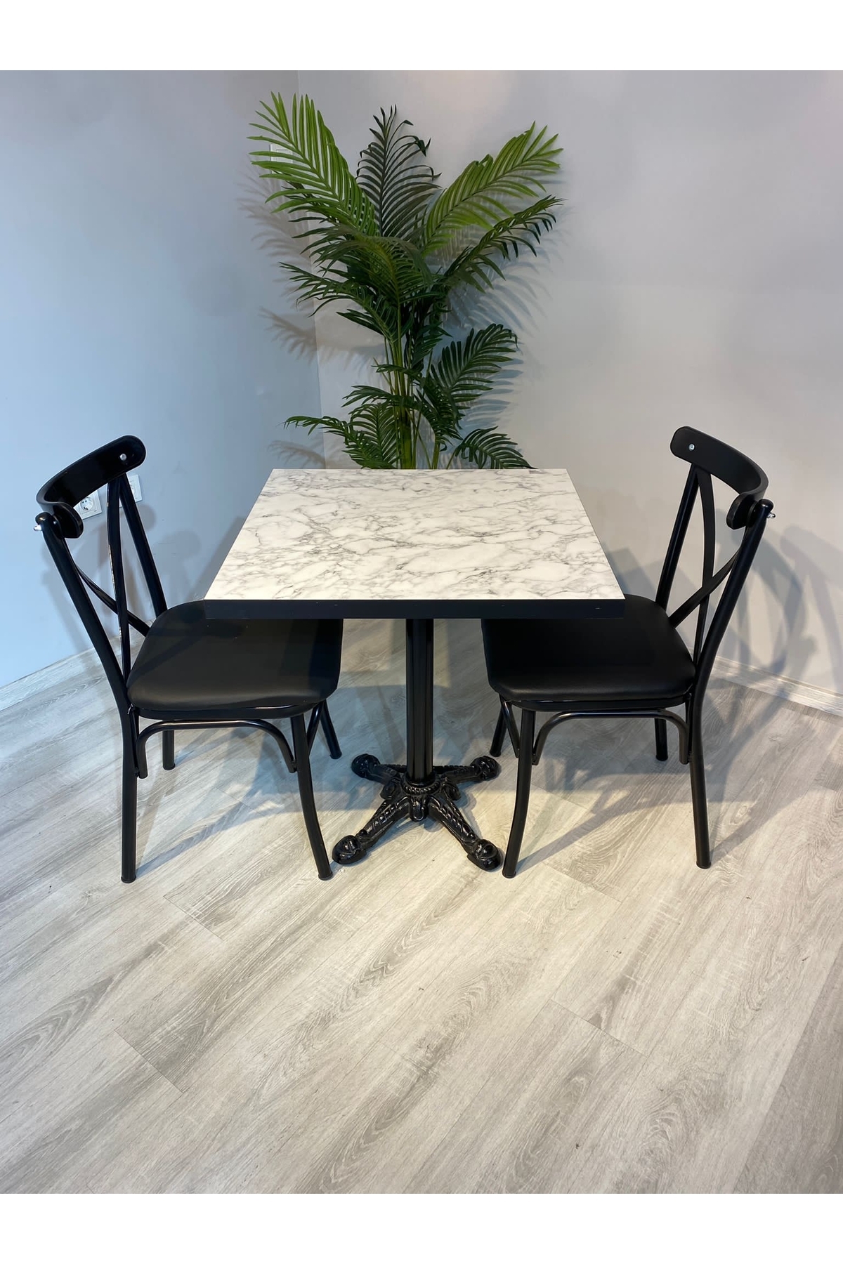 Resa mobilya design Cafe Masa Sandalye Takımı 70x70 Mdf Masa Thonet ...