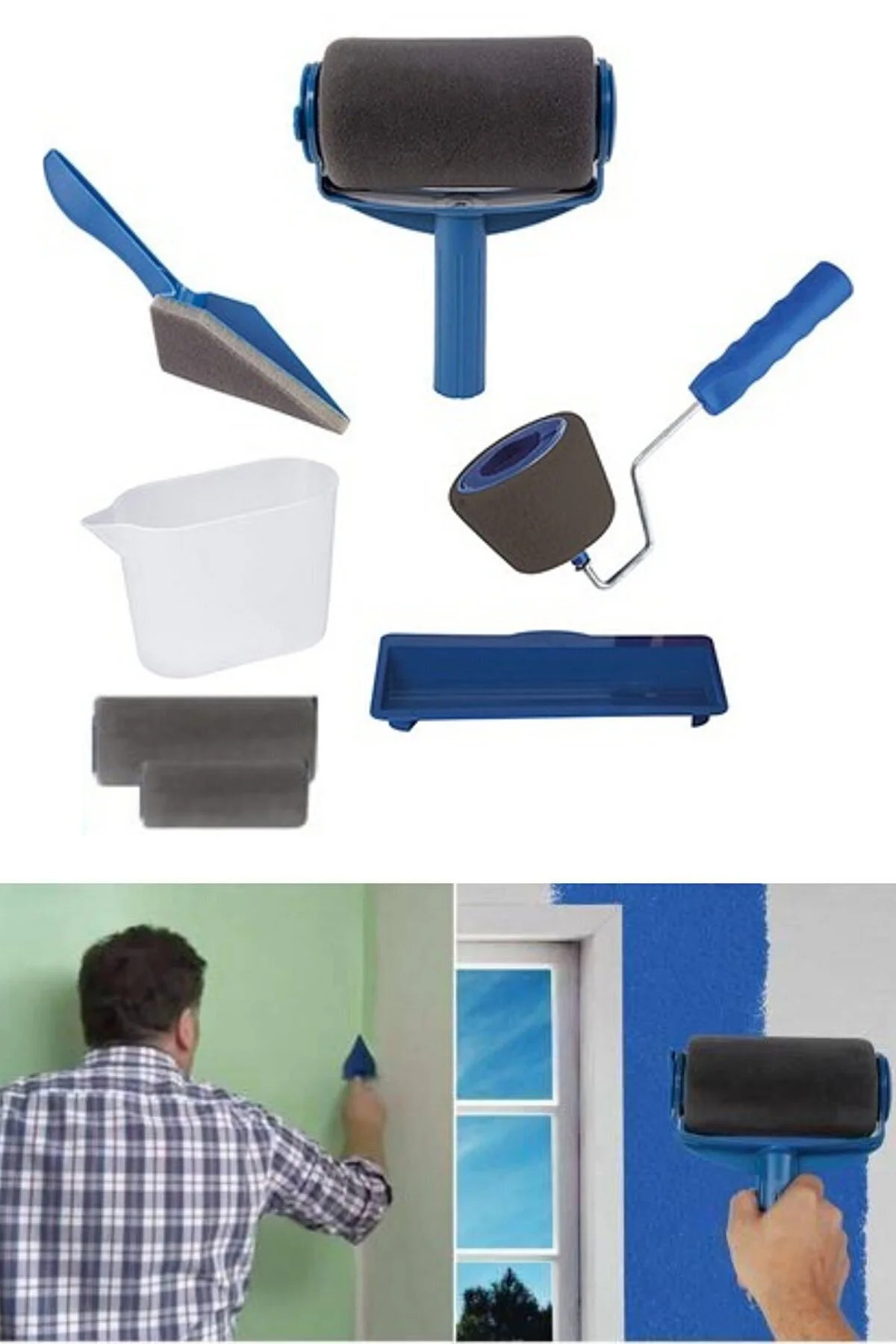 Xolo Paint Roller Damlatmayan Boya Rulosu Pratik Sızdırmaz Silikon Ve ...