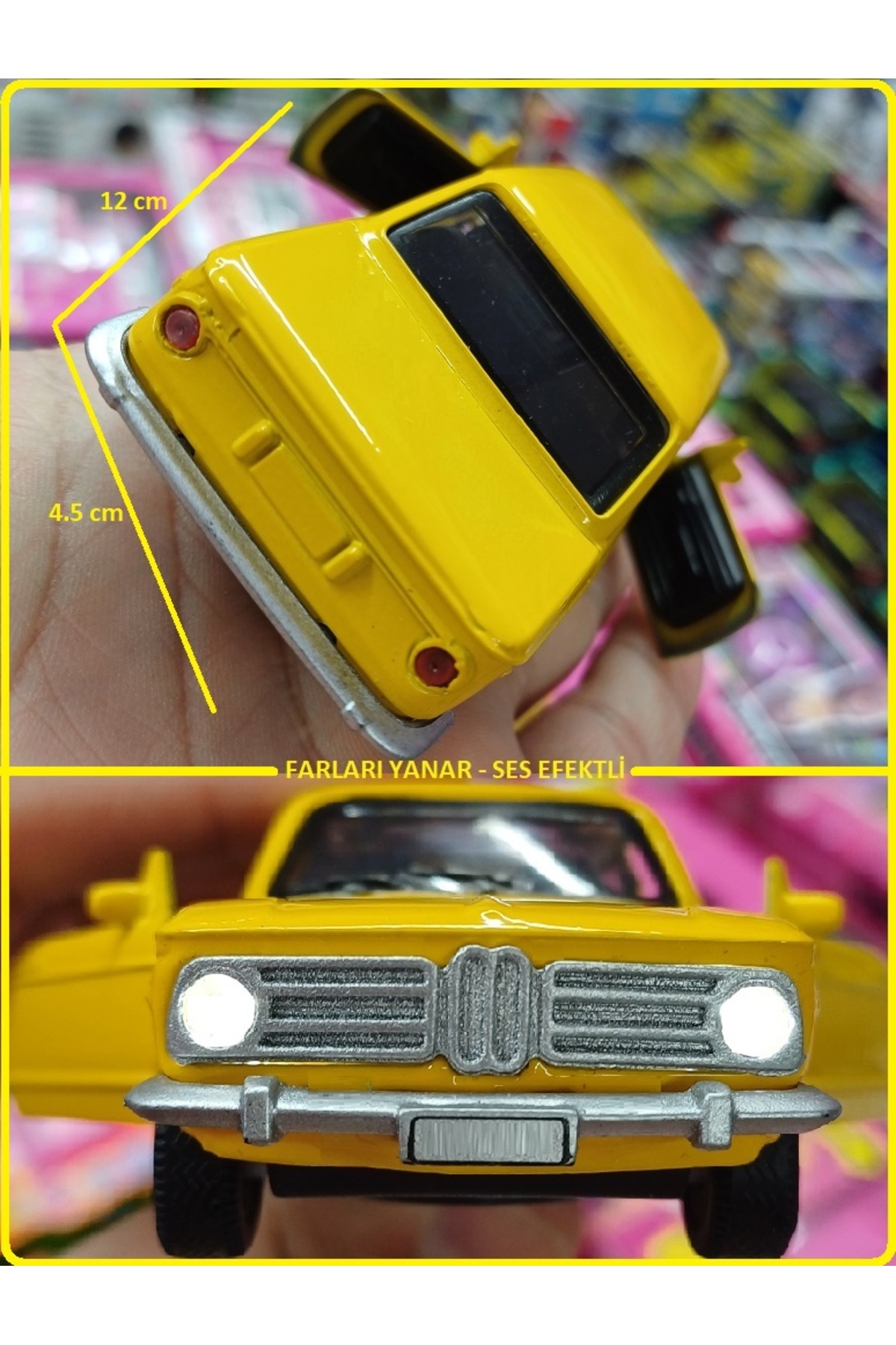 OYUNCAKSAHİLİ Bmw 2002 Classical Model Metal Araba Far Yanar Sesli ...