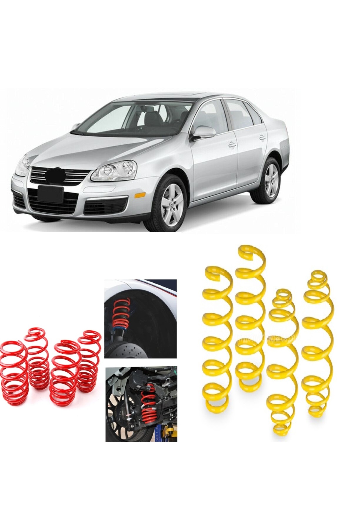 X POWER TUNİNG VW JETTA 2005-2010 UYUMLU MK5 APEXİ 4.5 CM HELEZON SPOR ...