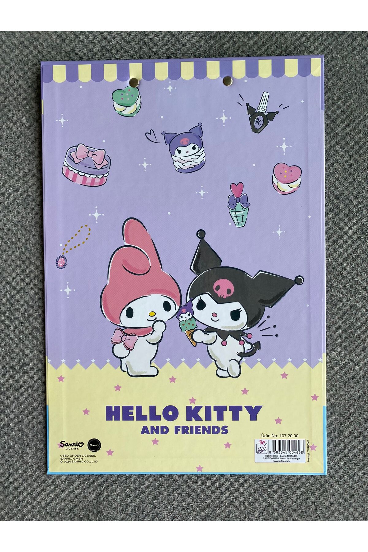 BLA GROUP KUROMİ FİGÜRLÜ PEMBE Sevimli Tasarımlı Sekreterlik Klipsli ...